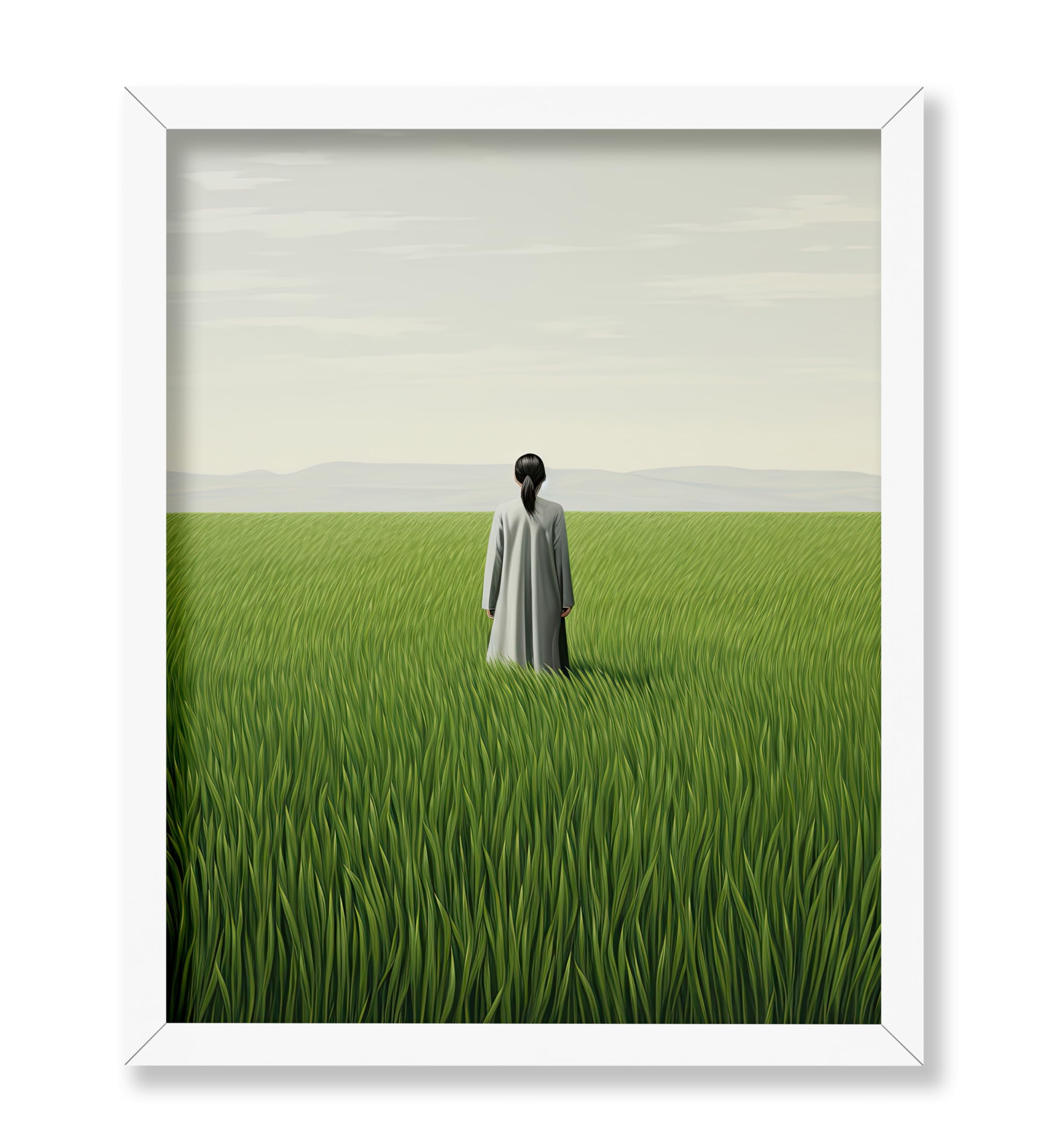Poster Master Grassy Field Poster - Meadow Print - Landscape Art ...