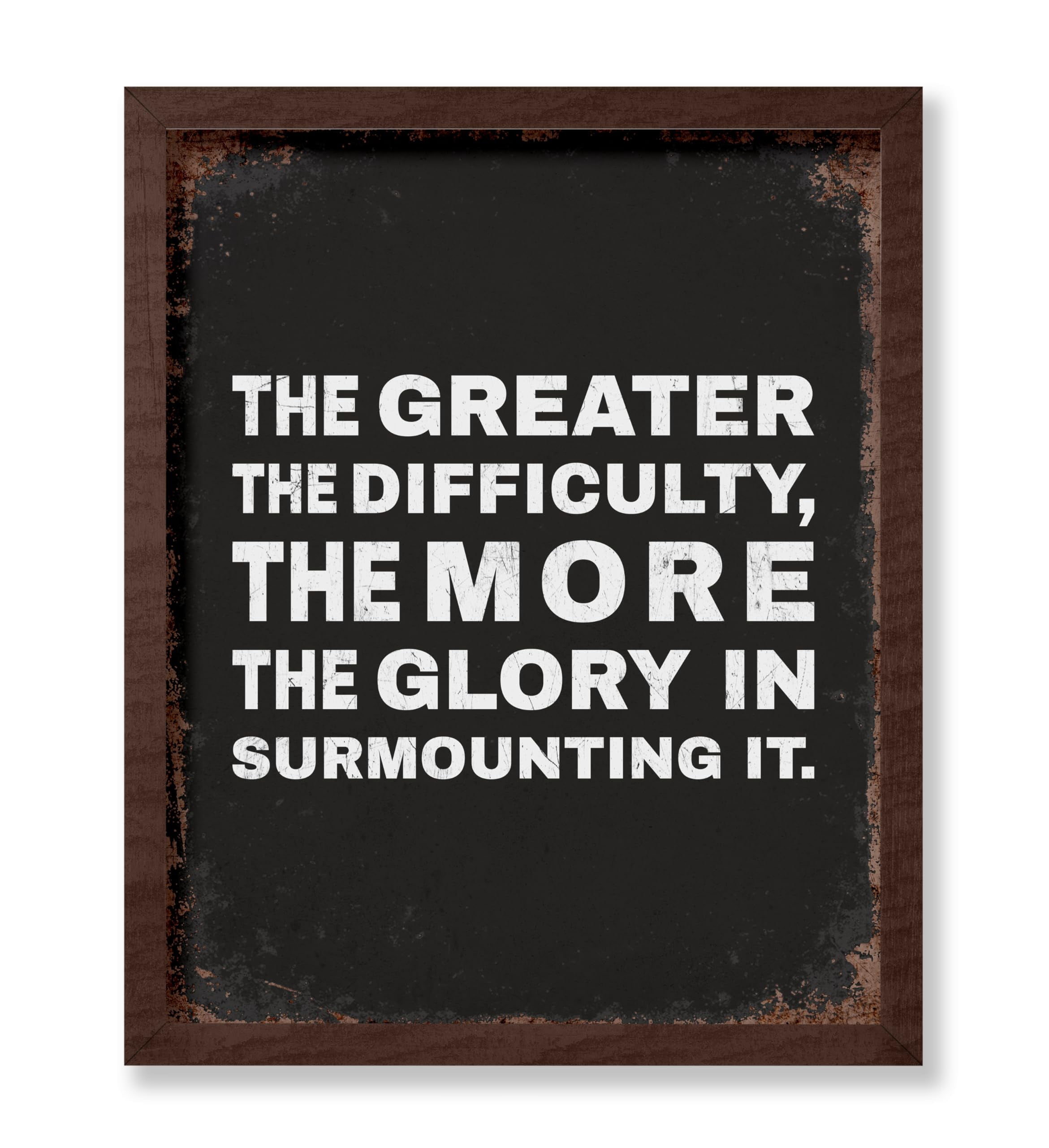 Poster Master Greater The Difficulty The More The Glory Poster - Black ...