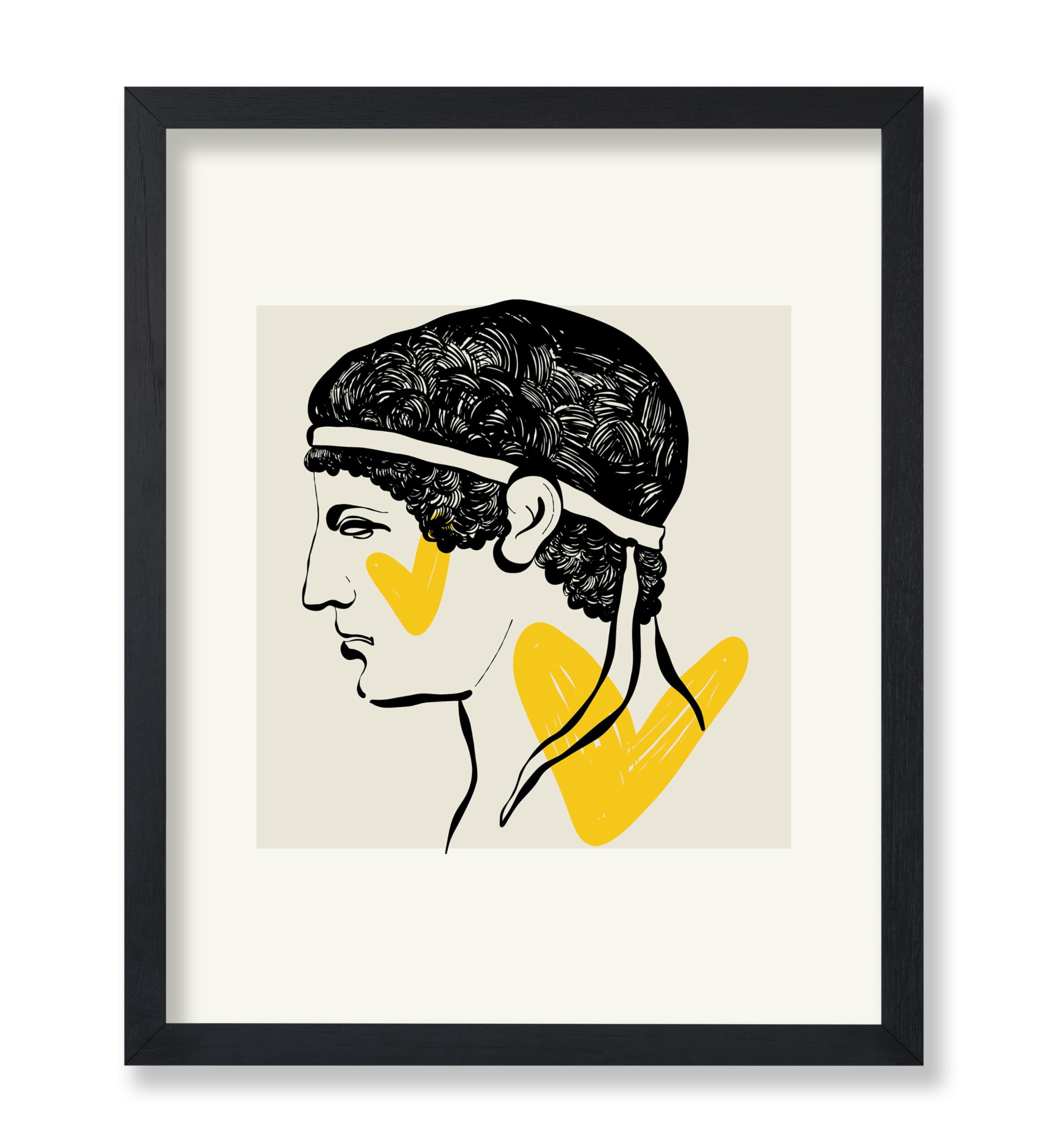 Poster Master Greek God Poster - Retro Abstract Print - Mythology Art ...