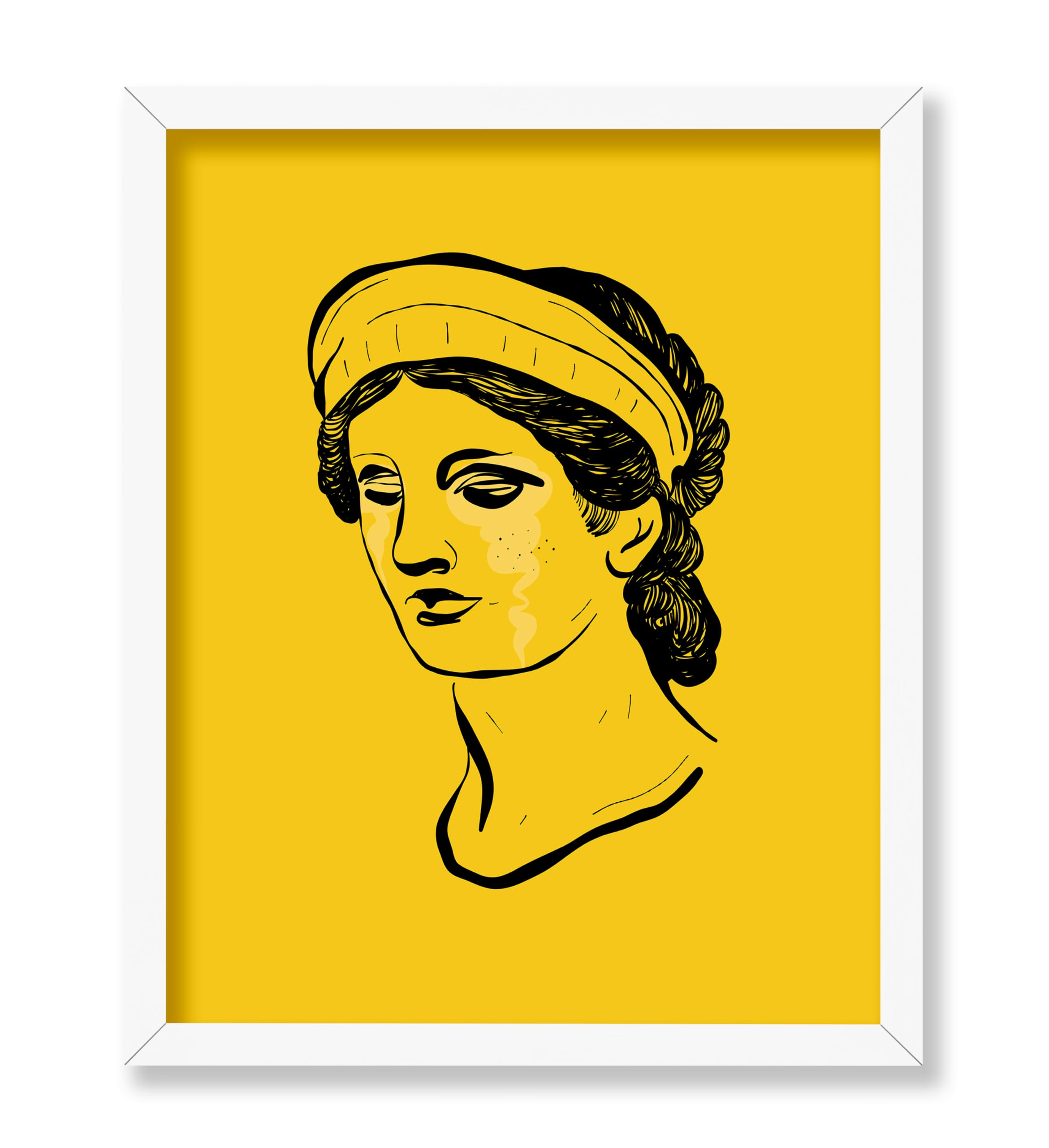 Poster Master Greek Goddess Poster - Retro Portrait Print - Abstract ...