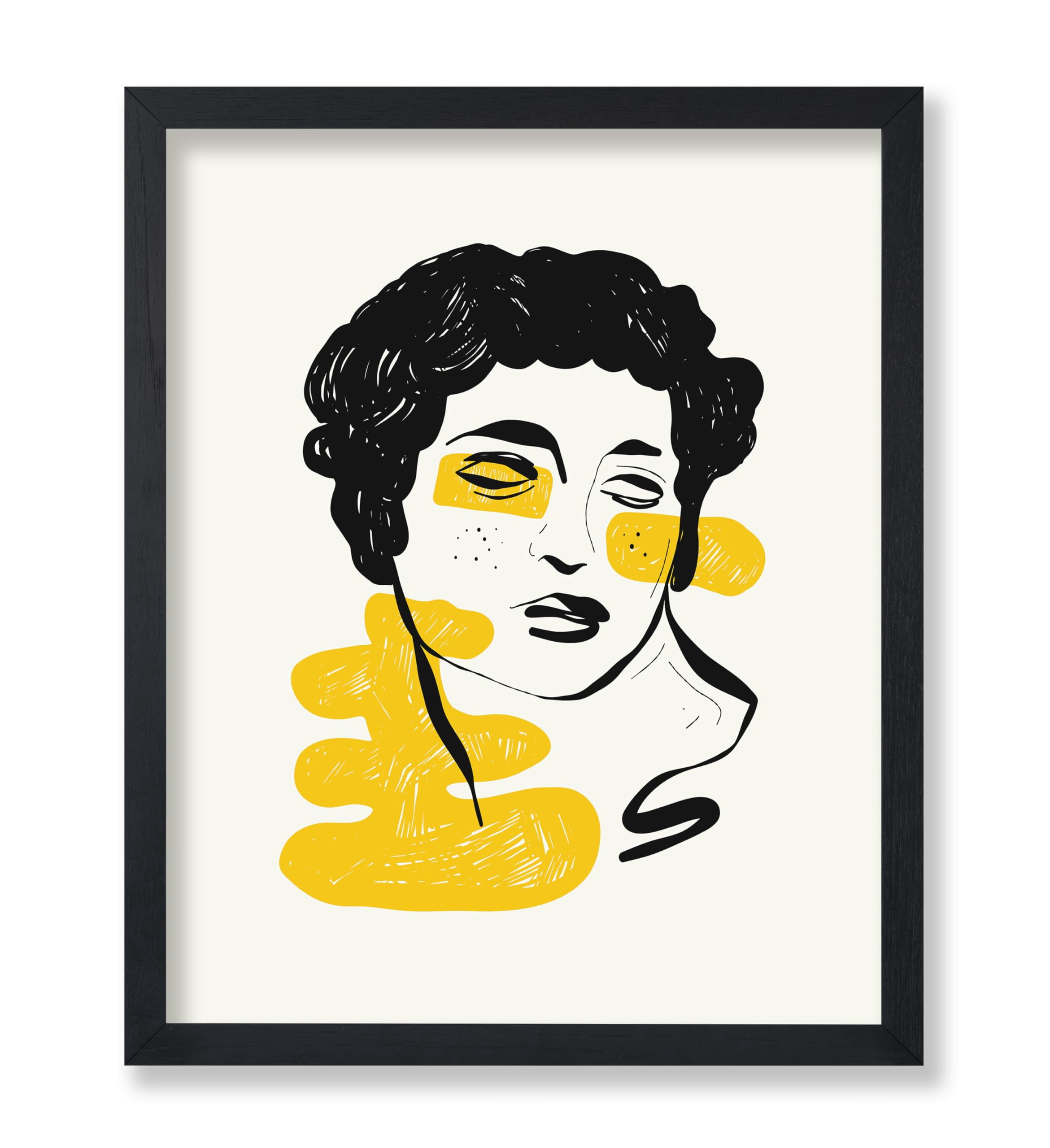 Poster Master Greek Statue Poster - Retro Goddess Print - Portrait Art ...