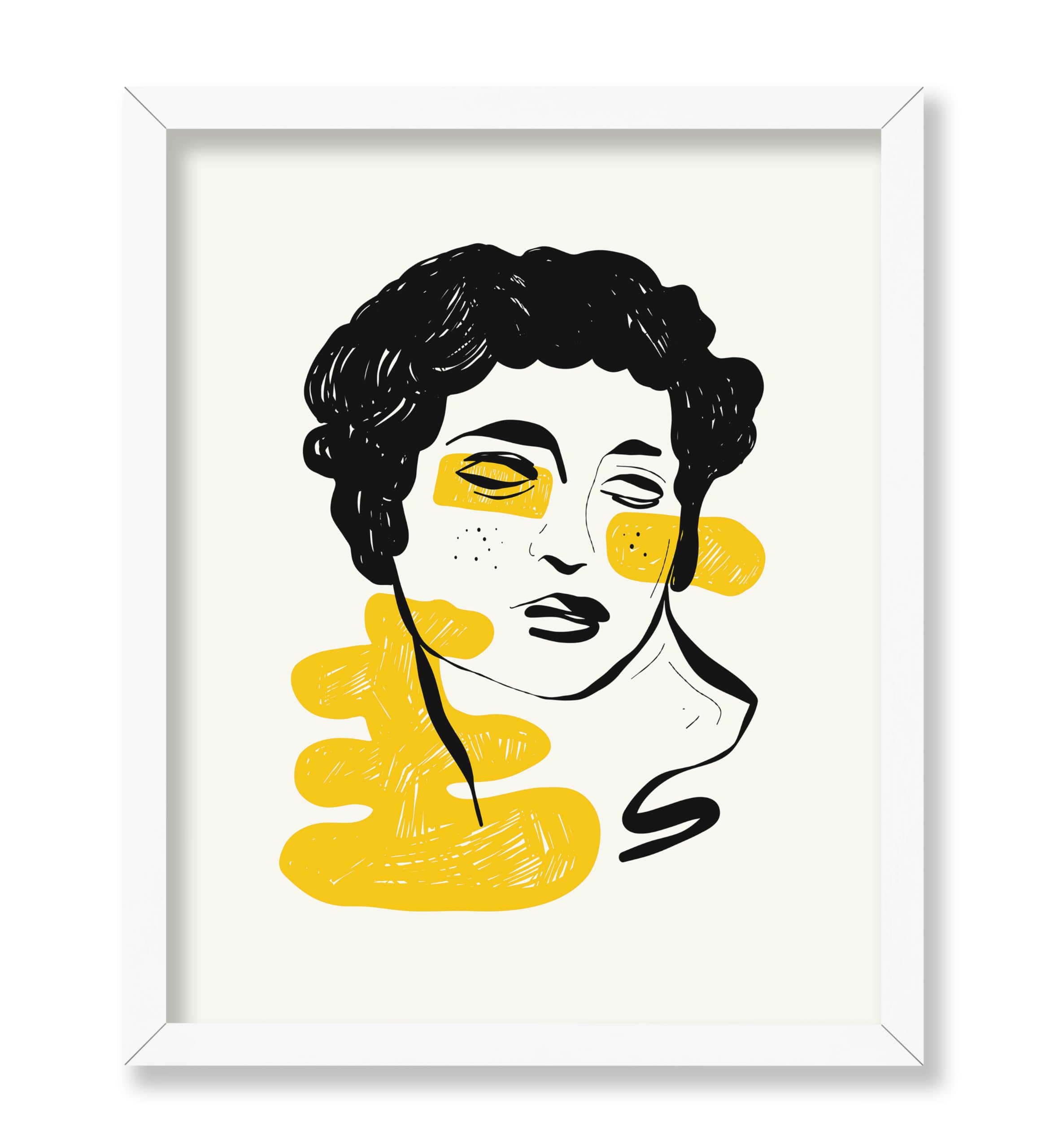 Poster Master Greek Statue Poster - Retro Goddess Print - Portrait Art ...