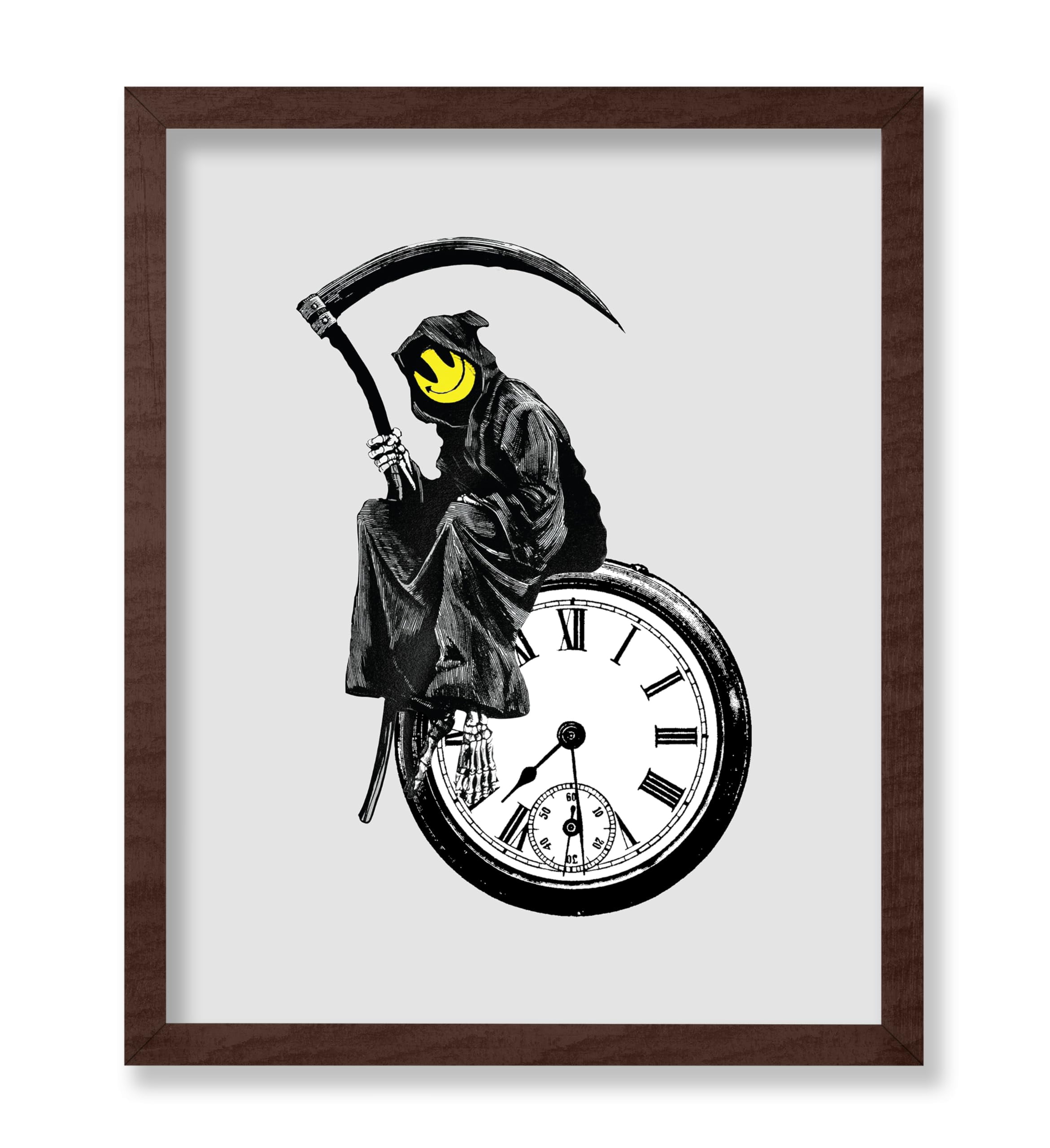Poster Master Grin Reaper Poster - Clock Print - Stop Watch Art ...
