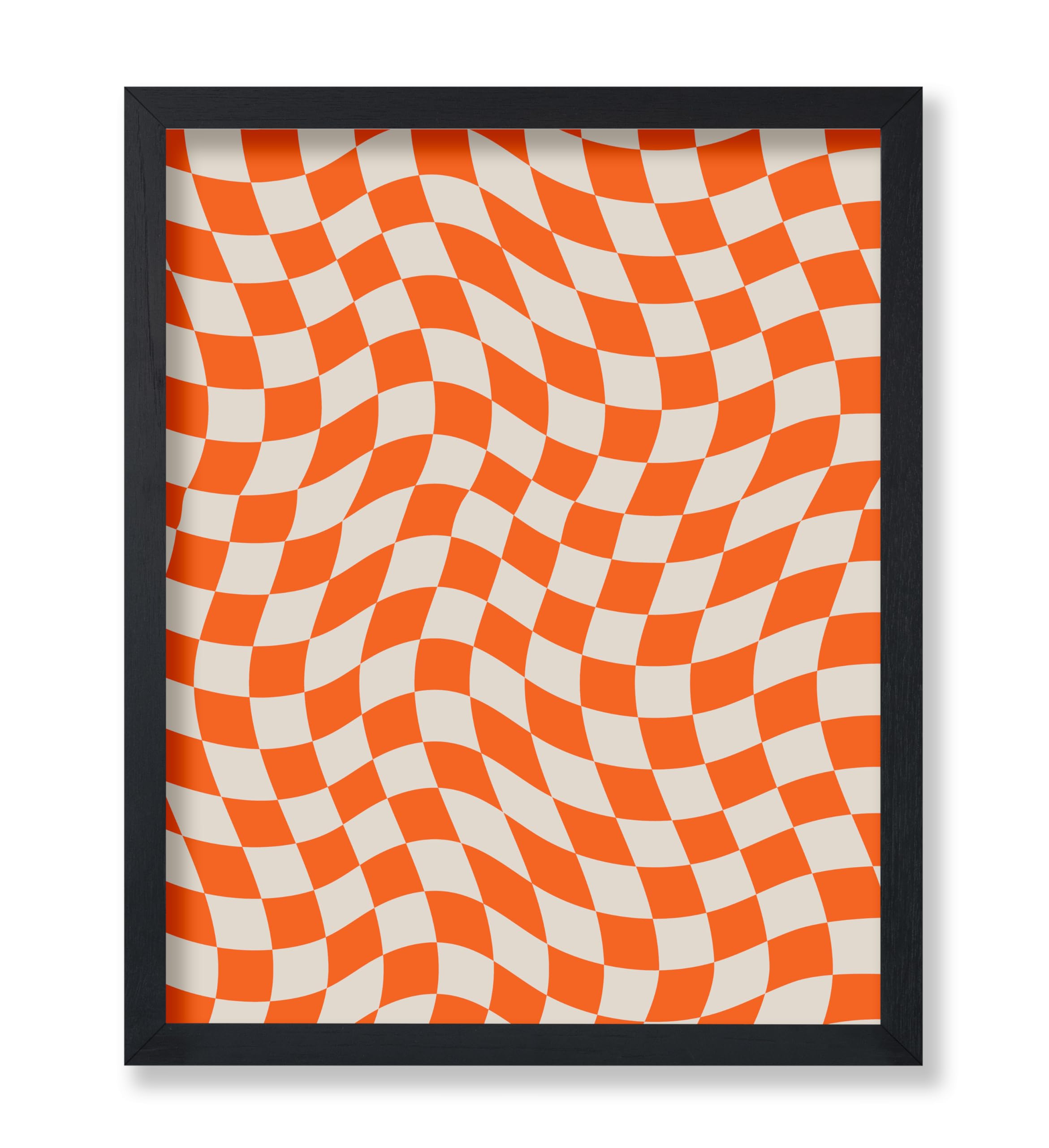 Poster Master Groovy Checkered Poster - Retro Checkered Print - Trippy ...