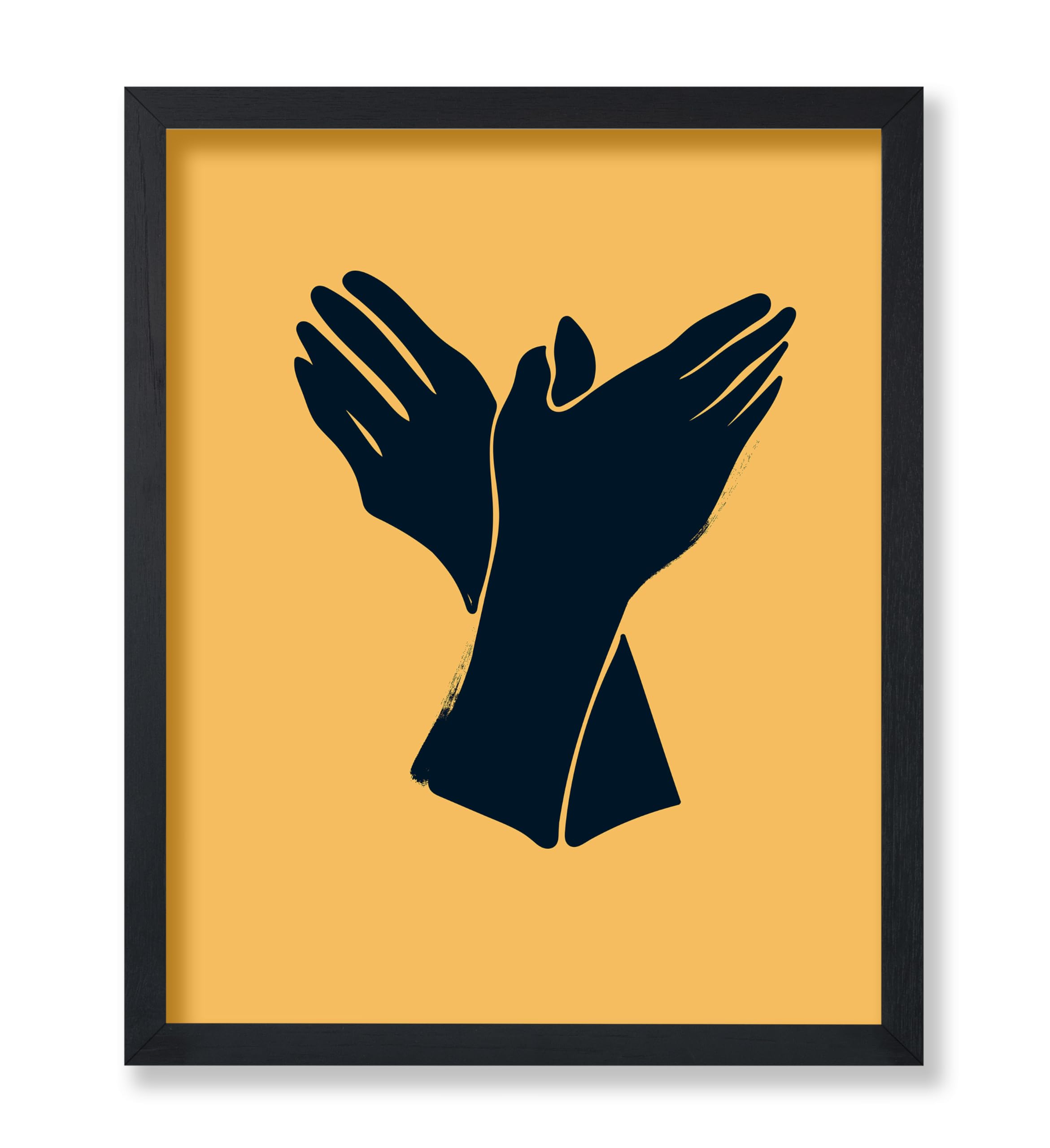 Poster Master Hand Poster - Retro Dove Print - Hand Sign Art - Trendy ...