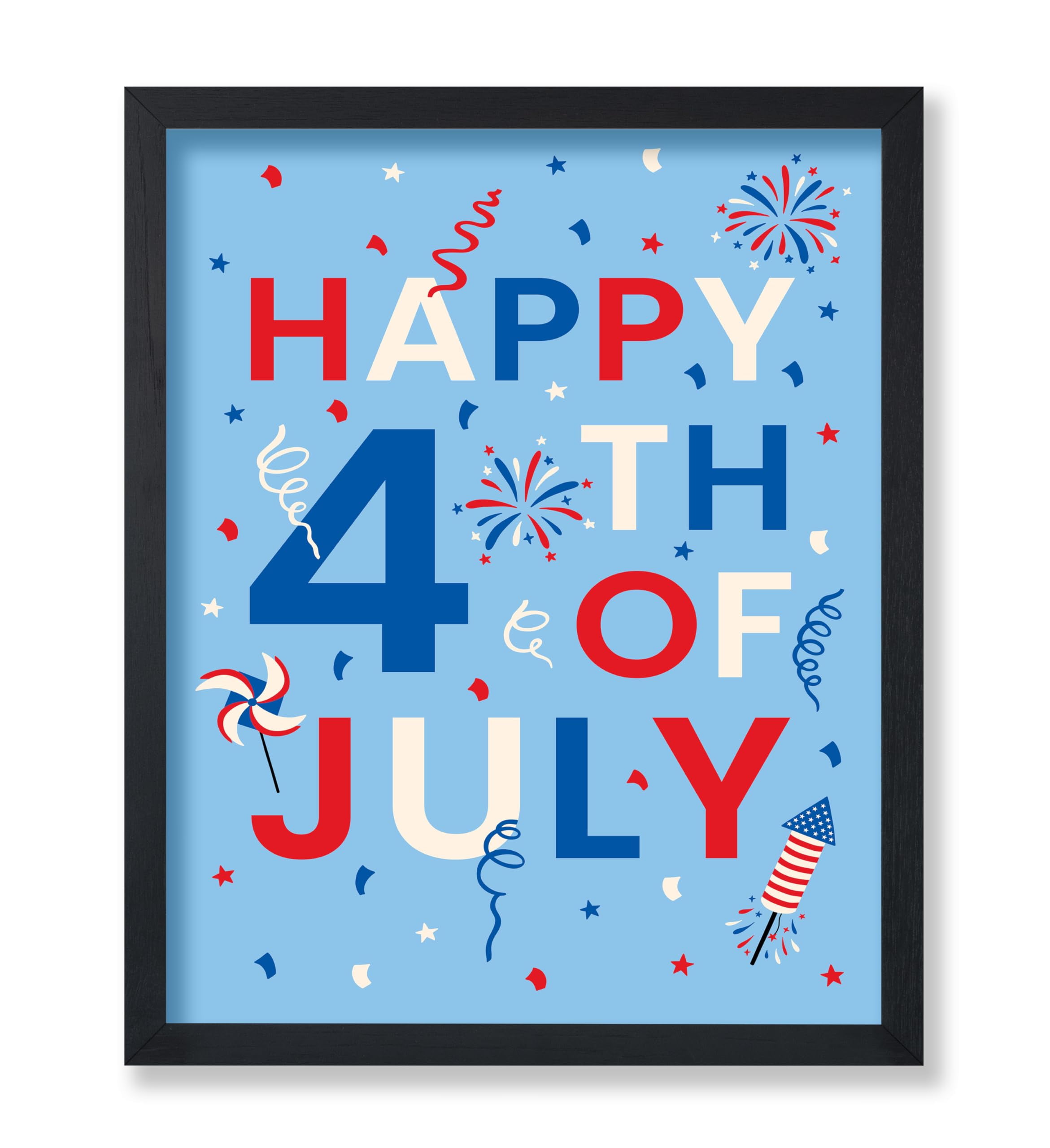 Poster Master Happy 4th Of July Poster - Independence Day Print ...