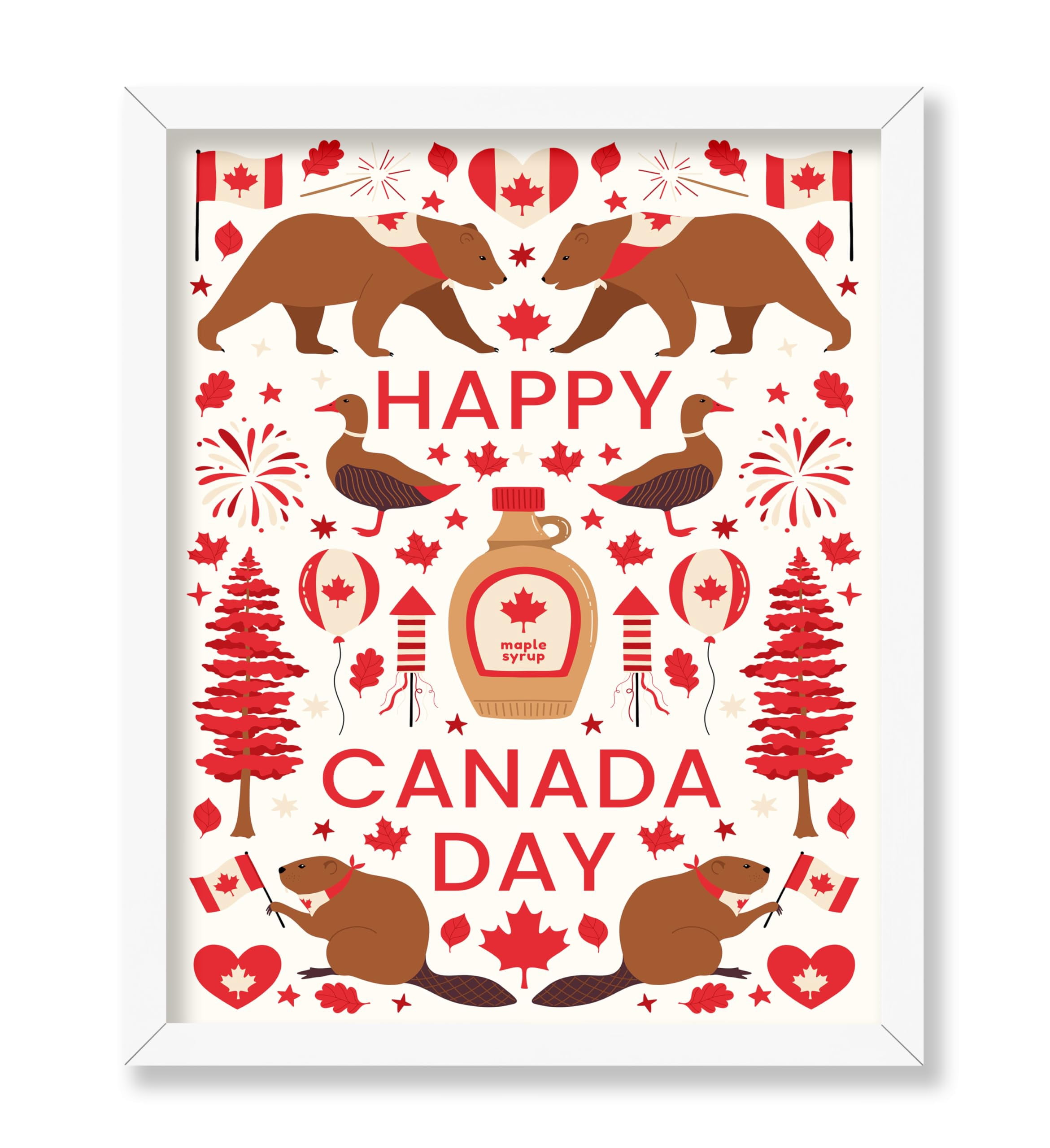 Poster Master Happy Canada Day Poster - Holiday Print - National Day ...