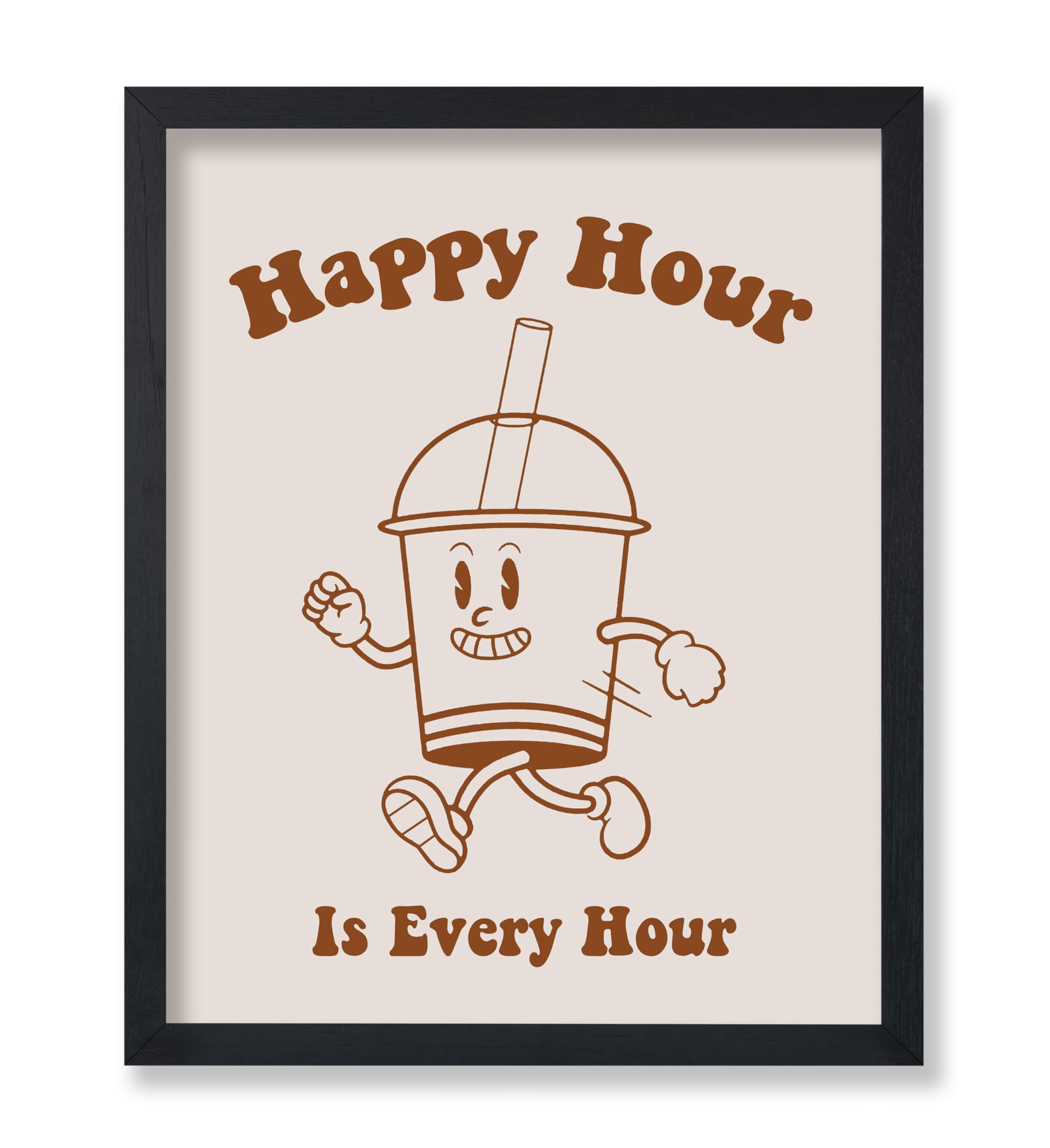 Poster Master Happy Hour Is Every Hour Poster - Retro Cocktail Print ...