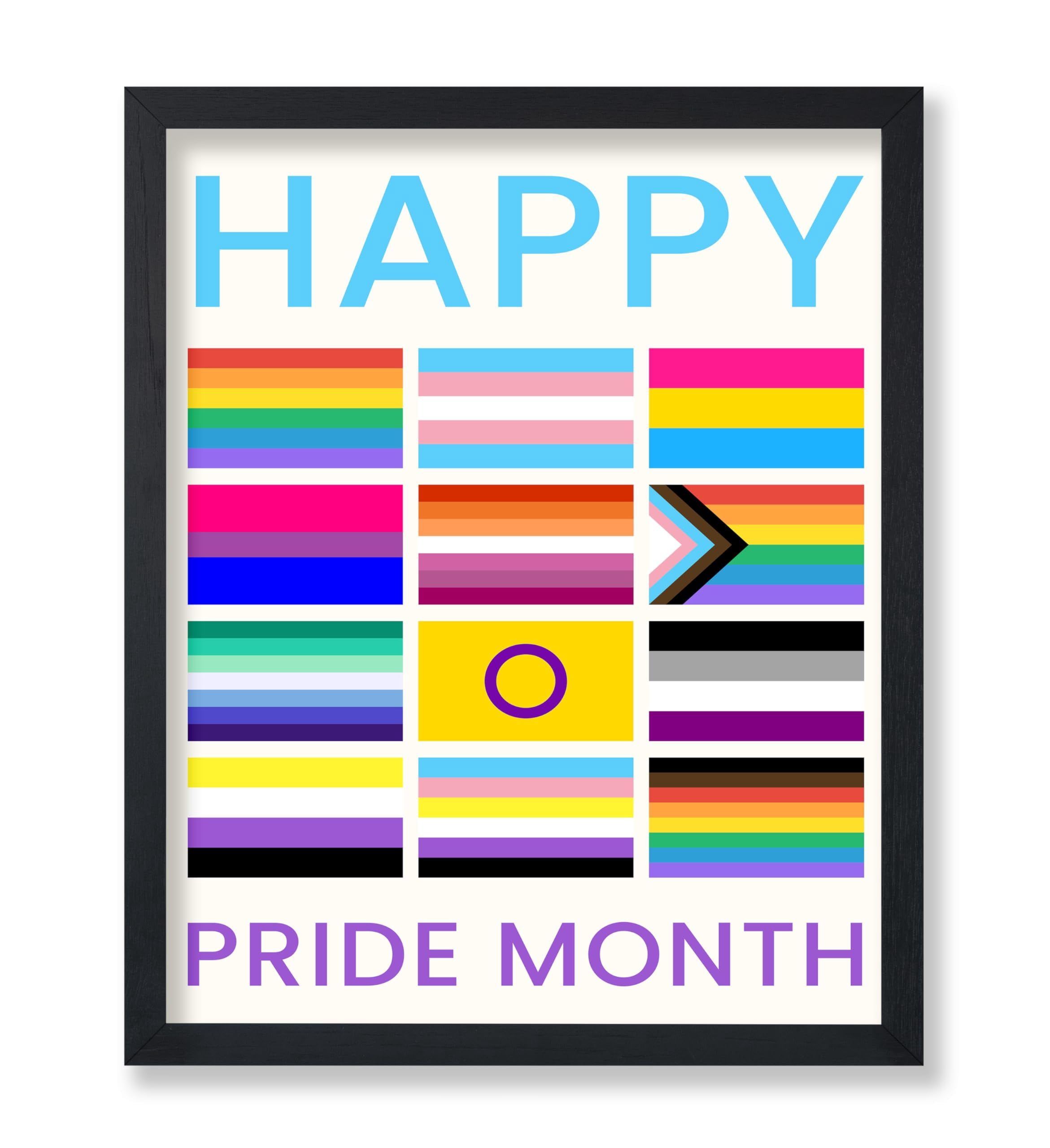 Poster Master Happy Pride Month Poster - Rainbow Flags Print ...