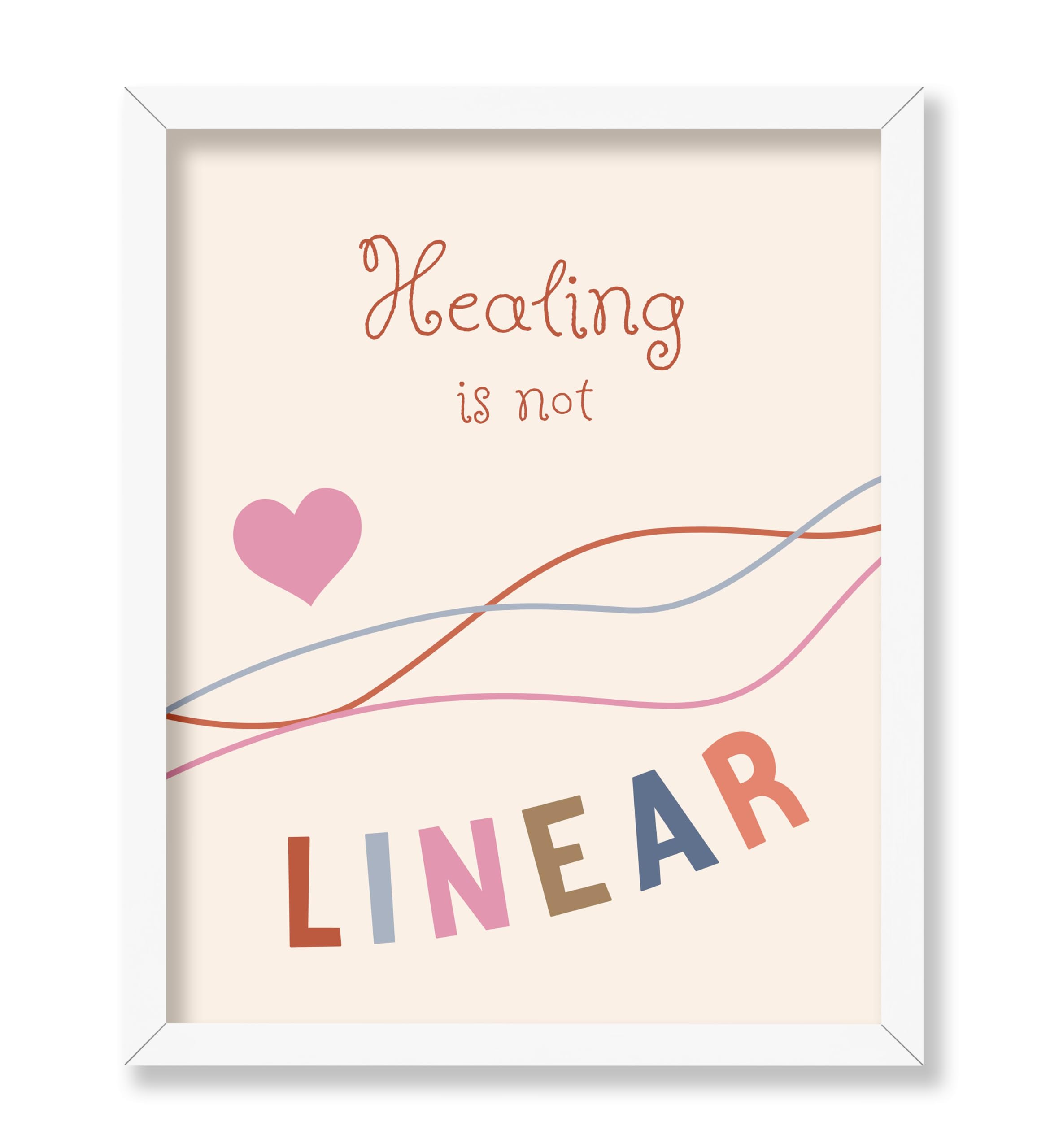 Poster Master Healing is Not Linear Poster - Mental Balance Print ...