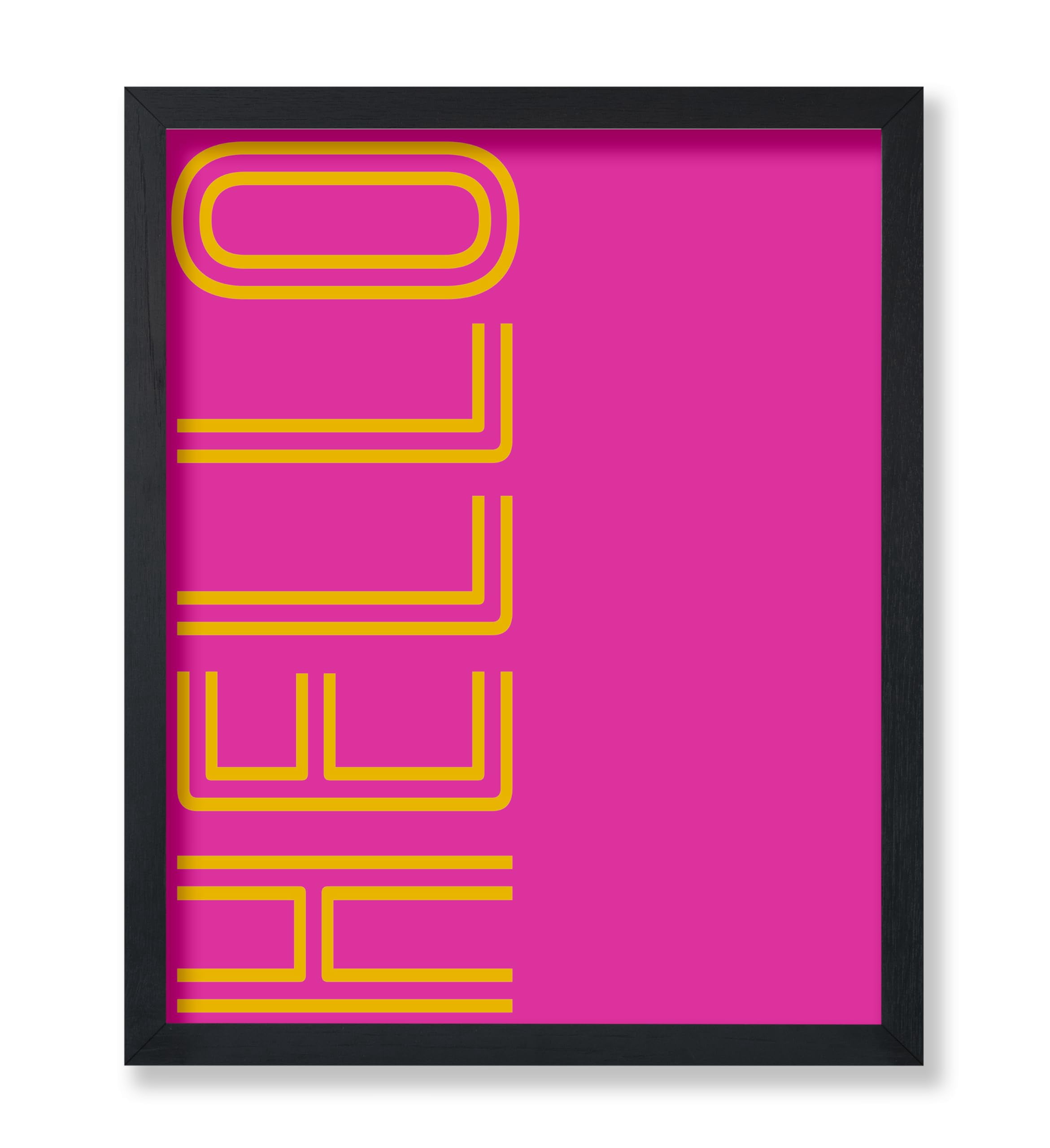 Poster Master Hello Poster - Greeting Print - Typography Art - Modern ...