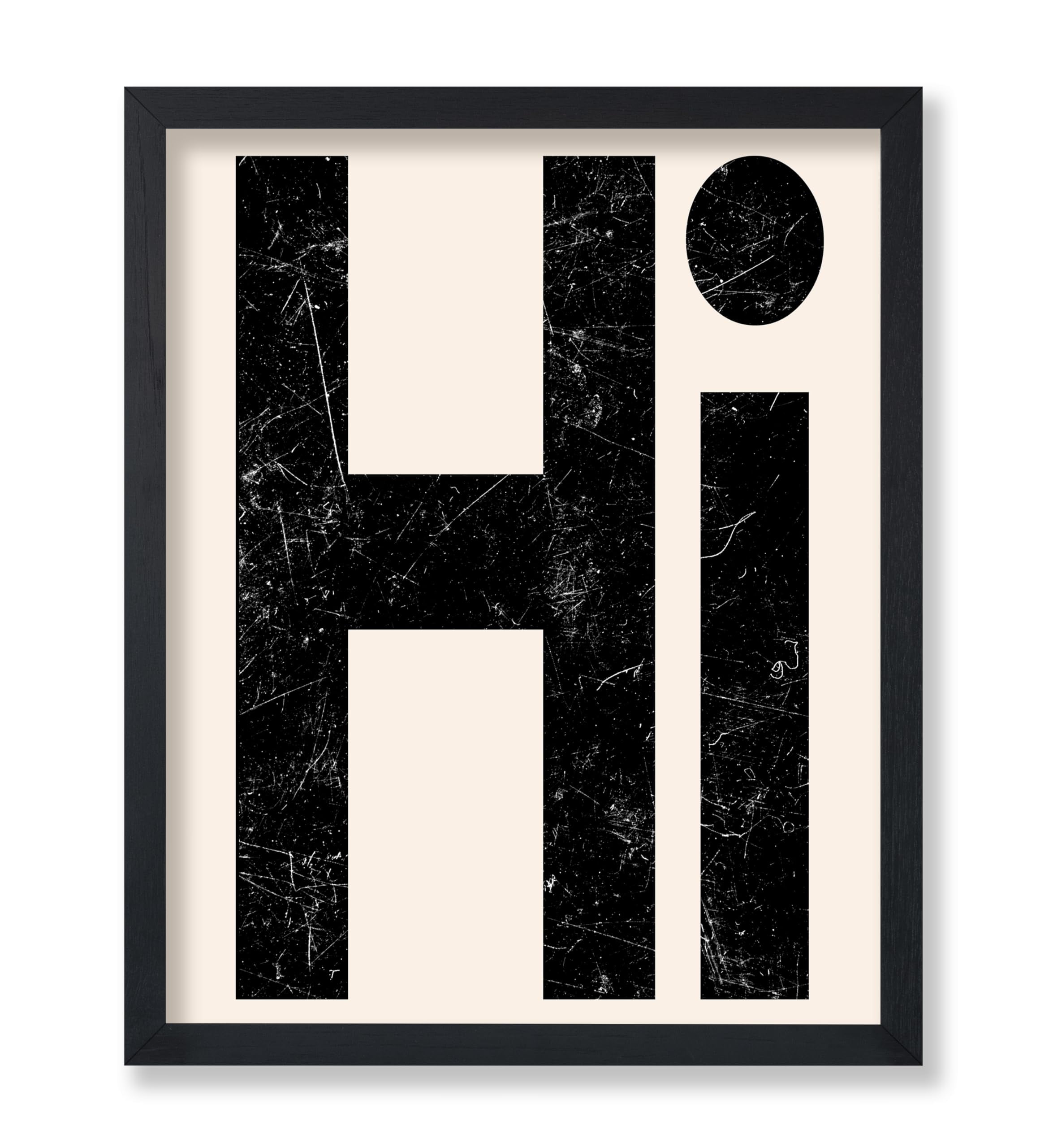 Poster Master Hi Poster - Typography Print - Greetings Art - Trendy Art ...