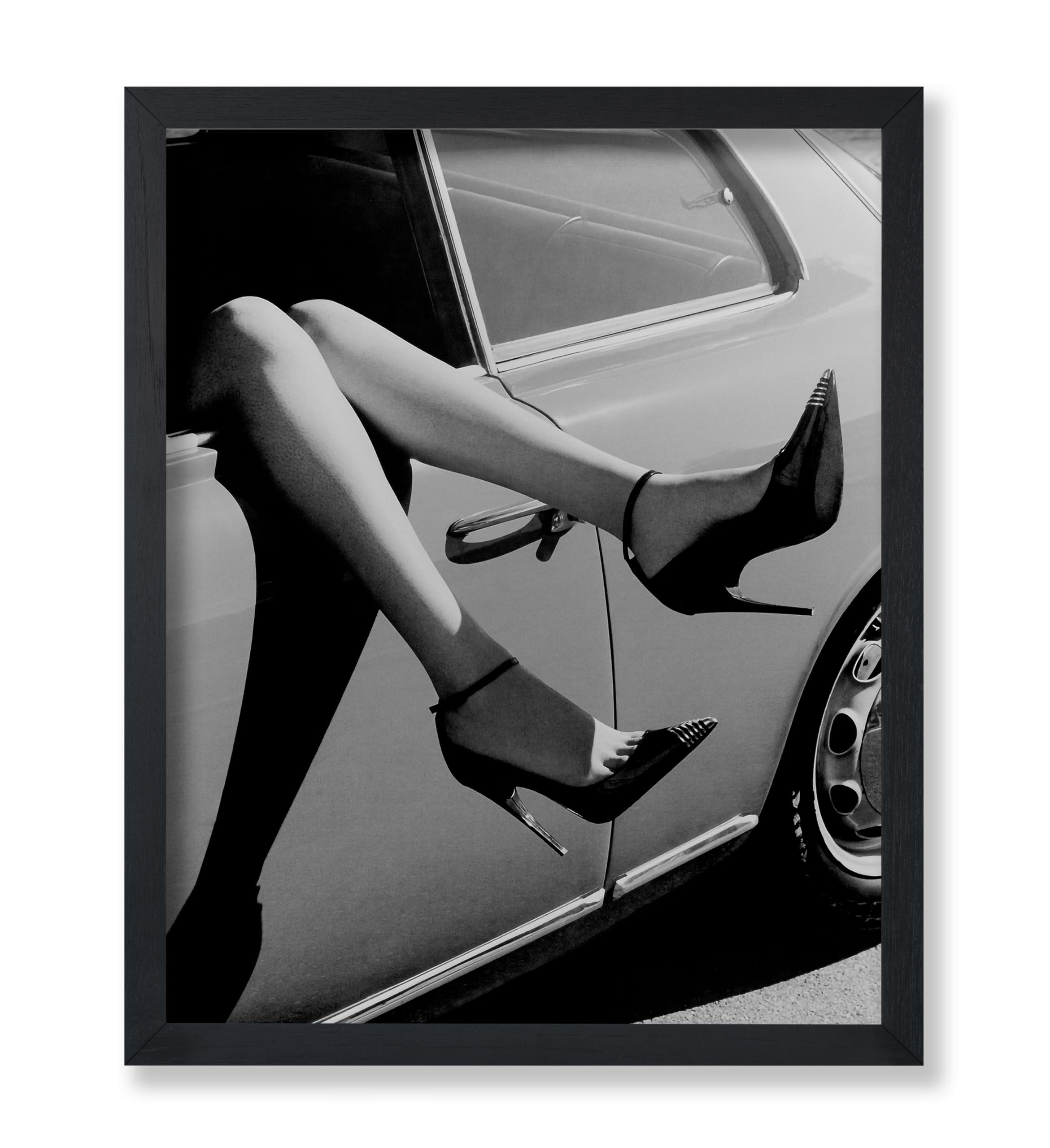 Poster Master High Heels Poster - Woman in High Heels Inside Car Print ...