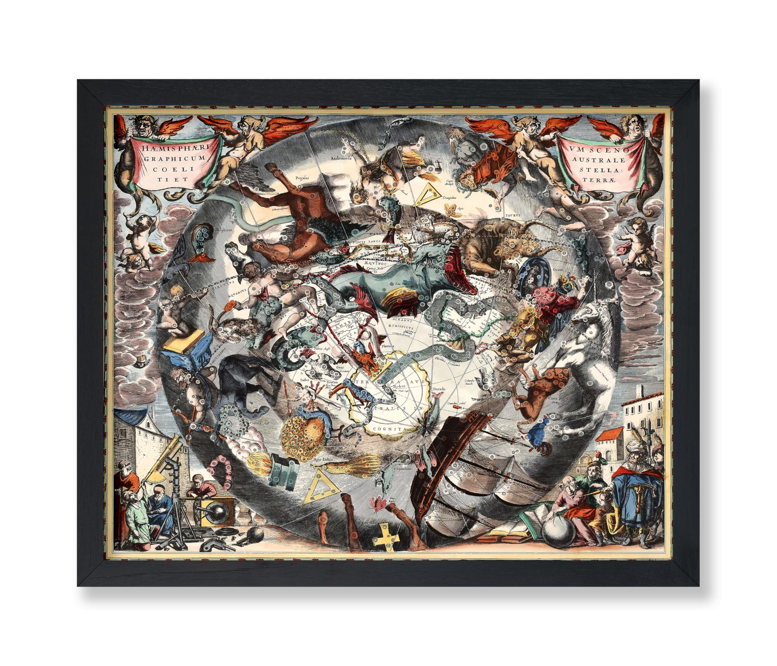 Poster Master Historic Map Print, 16x20 Unframed Art Print, Cellarius ...