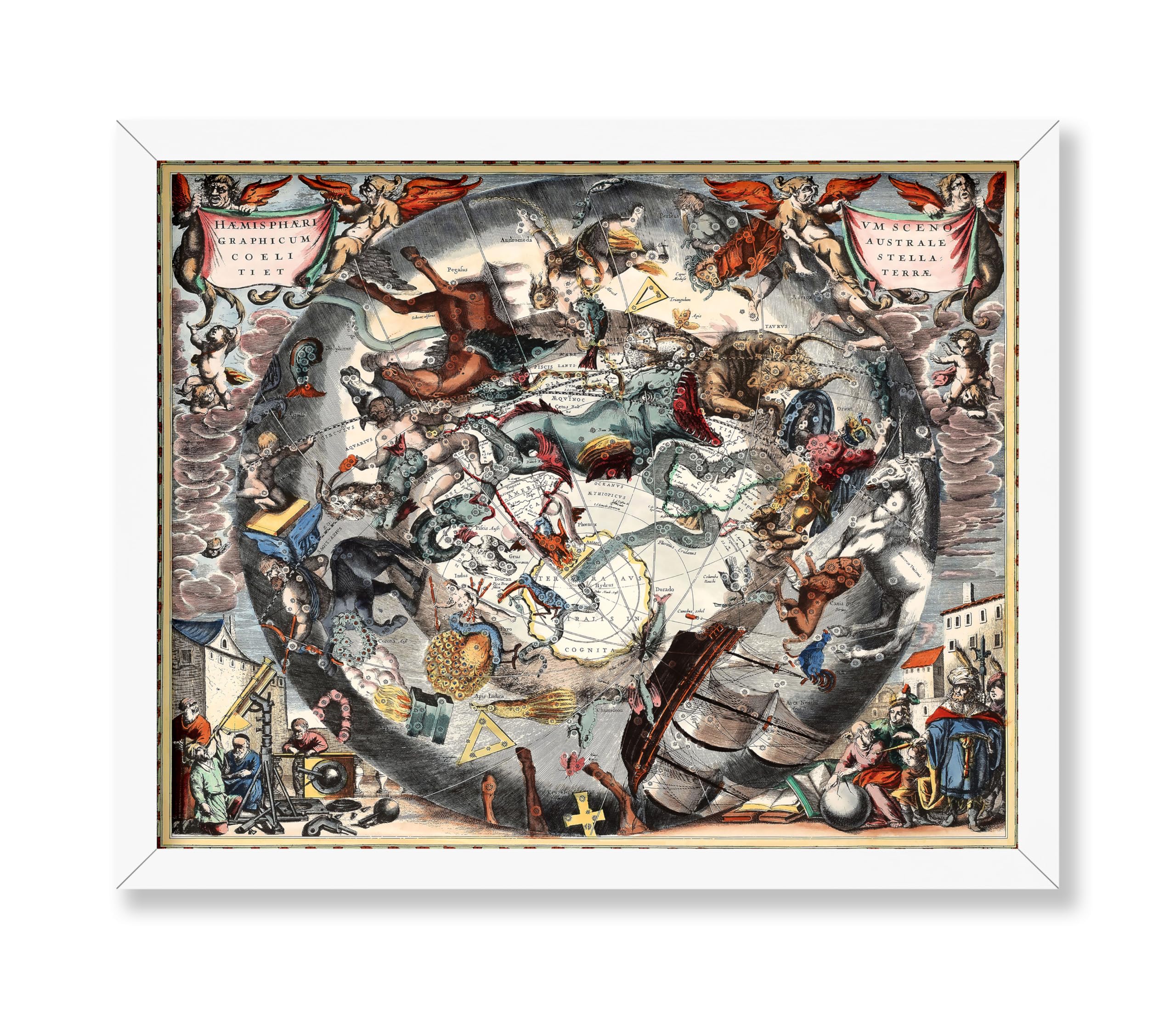 Poster Master Historic Map Print - Cellarius Southern Scenography Map ...