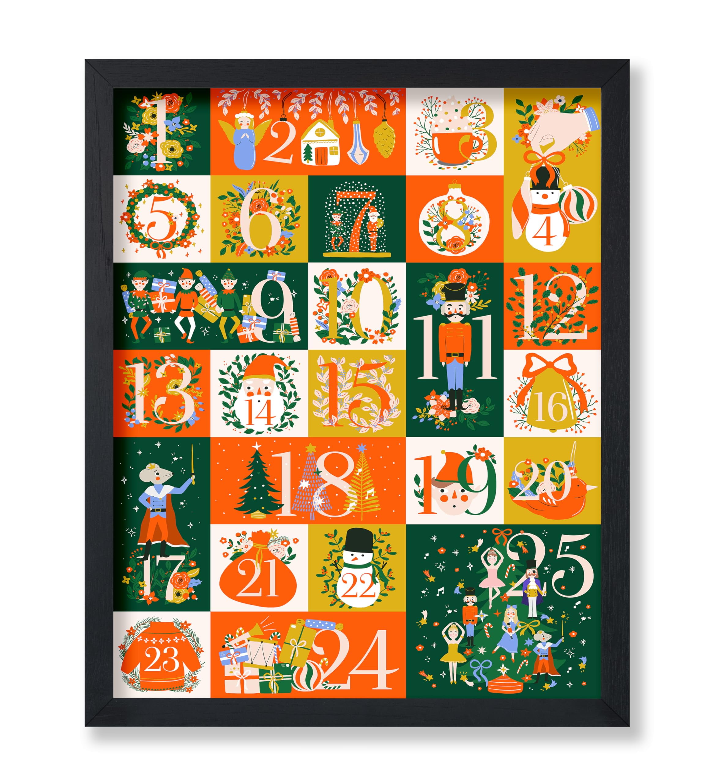 Poster Master Holiday Calendar Poster - Christmas Print - Winter Art ...