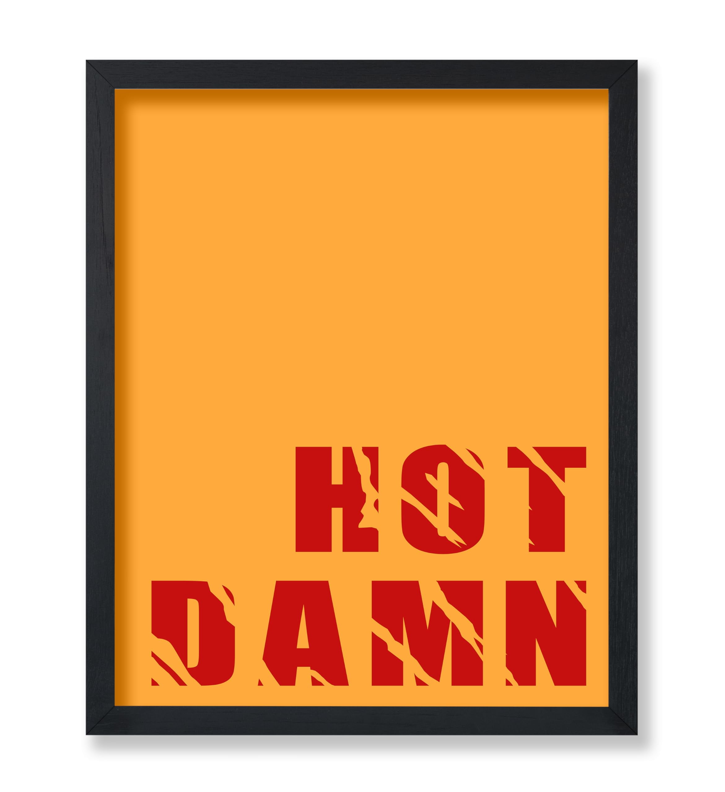 Poster Master Hot Damn Poster - Typography Print - Enthusiasm Art ...