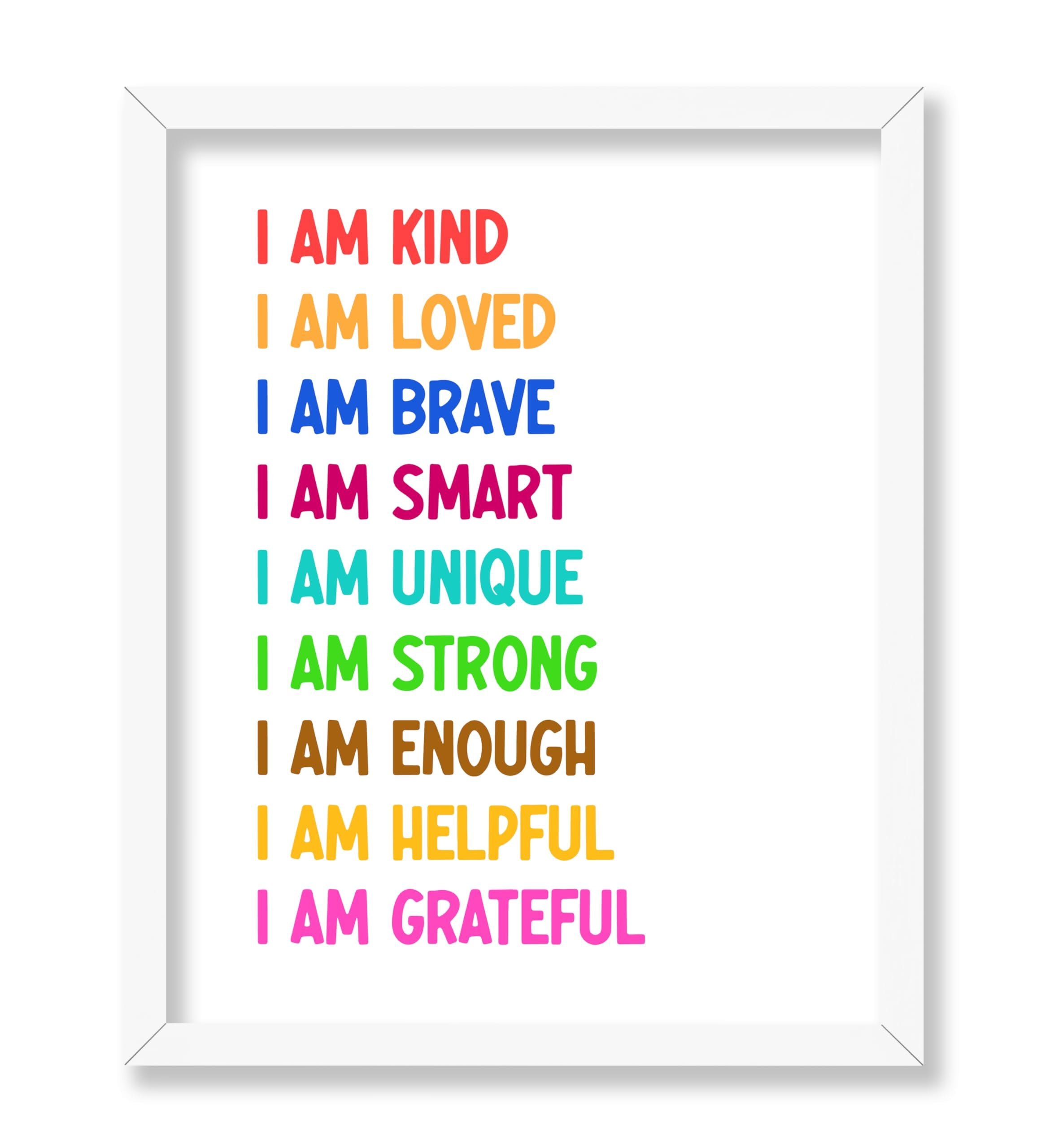 Poster Master I Am Brave Poster - Typography Print - Kind Art - Love ...