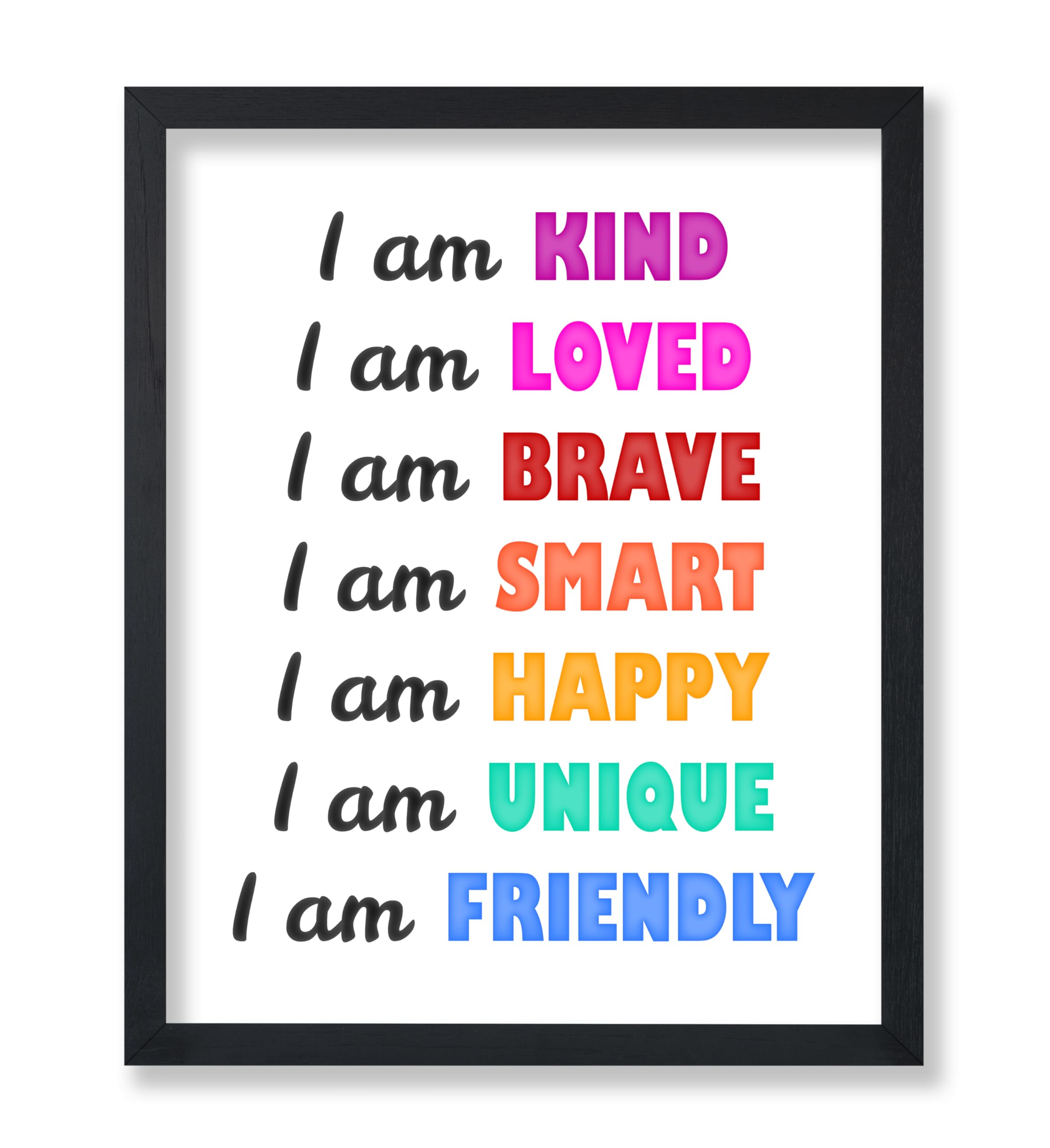 Poster Master I Am Happy Poster - Kids Positive Affirmation Print ...