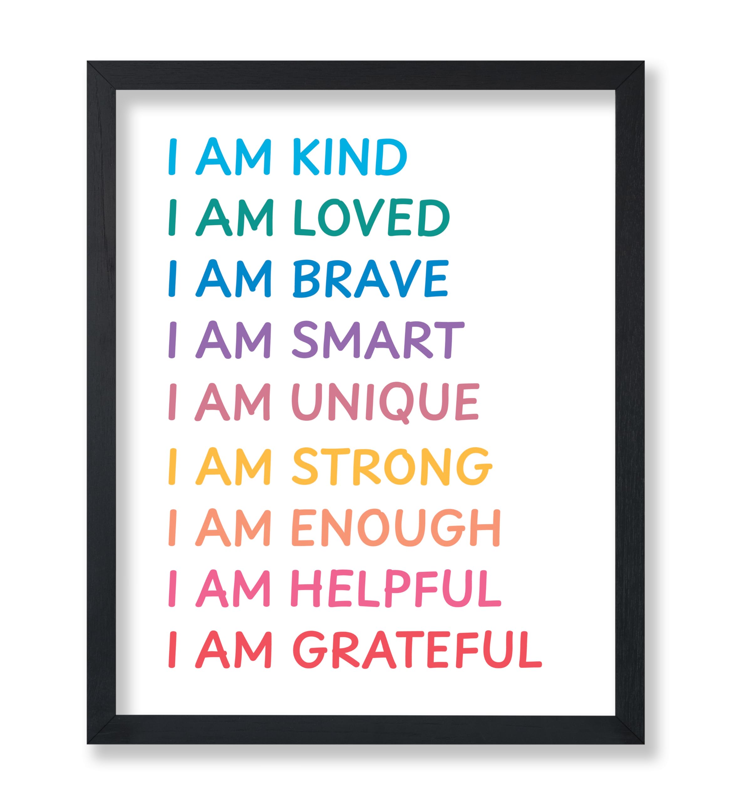 Poster Master I Am Kind Poster - Affirmations For Kids Print - Positive ...