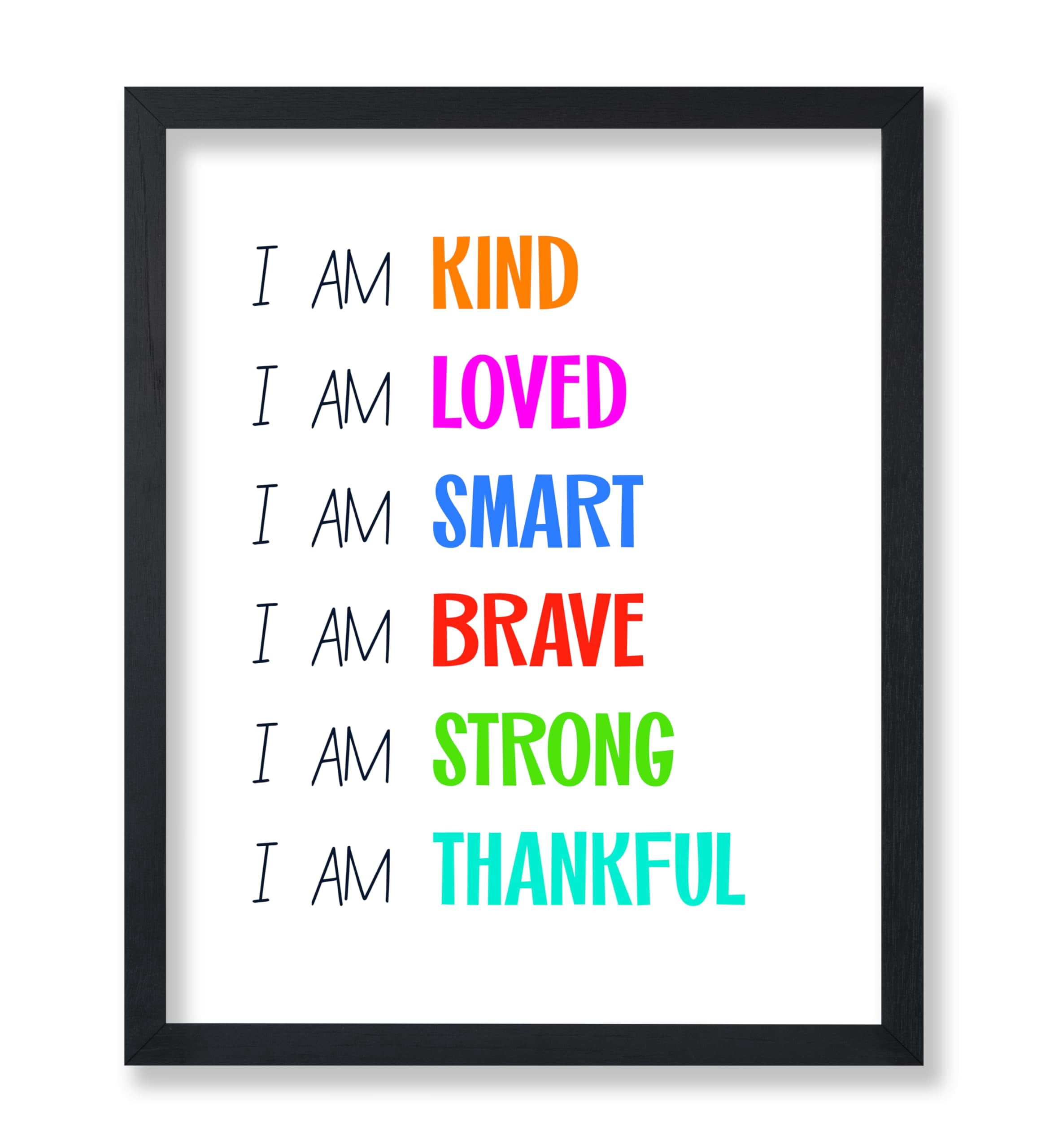 Poster Master I Am Kind Poster - Typography Print - Positive Quotes Art ...