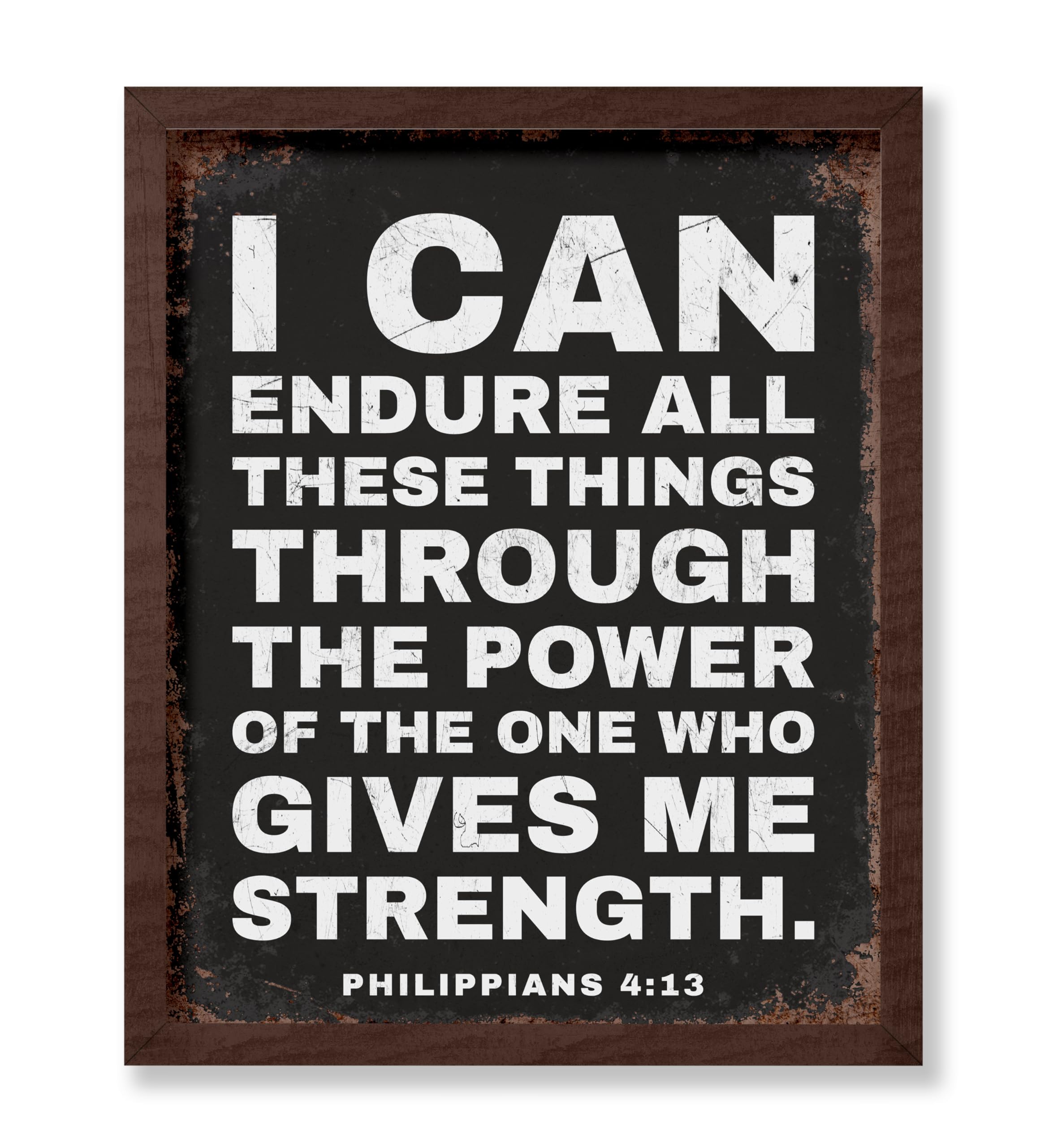Poster Master I Can Endure All These Things Poster - Black Bible Verse ...