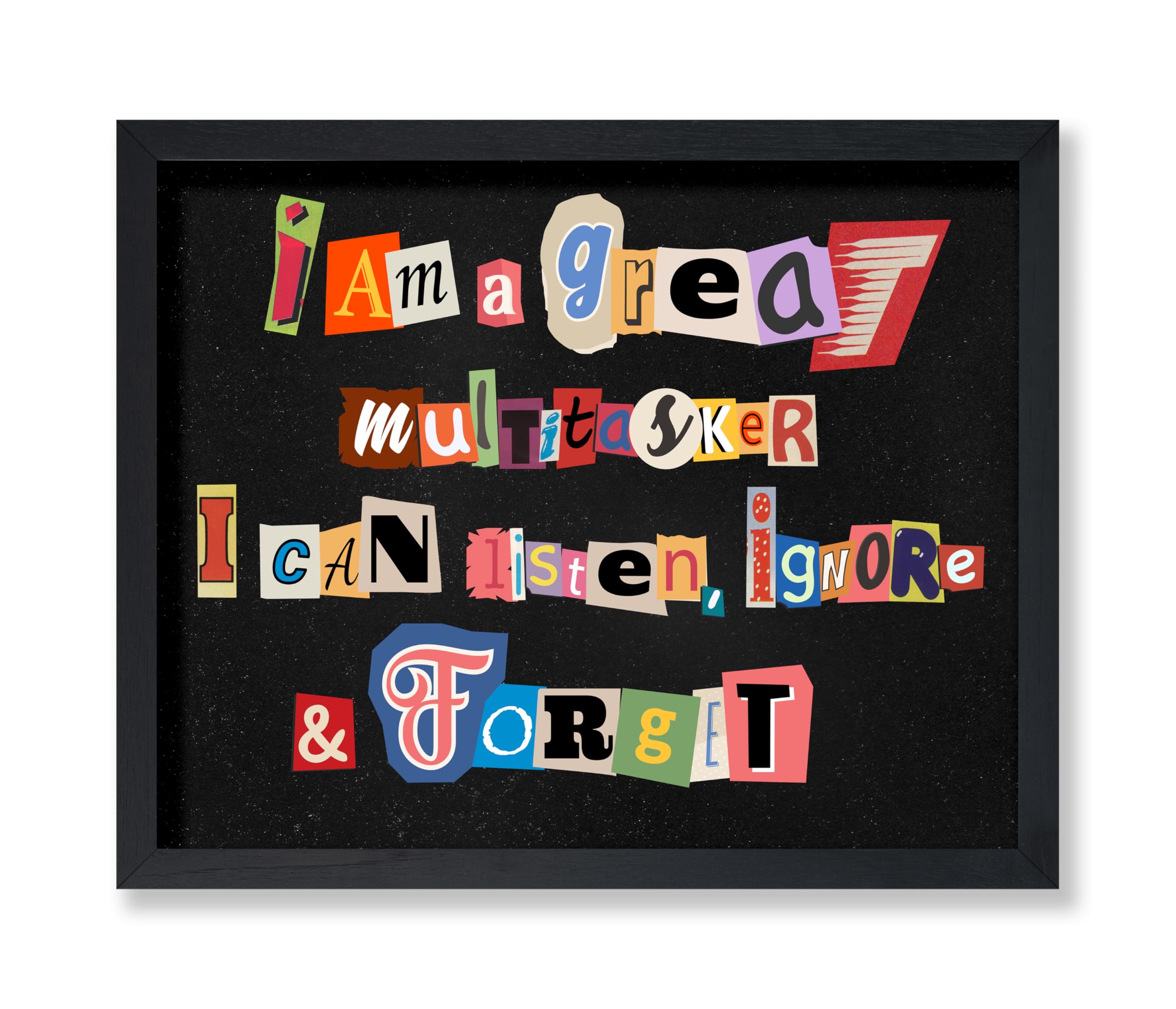 Poster Master I Can Listen Ignore & Forget Poster - Sarcastic Quote ...