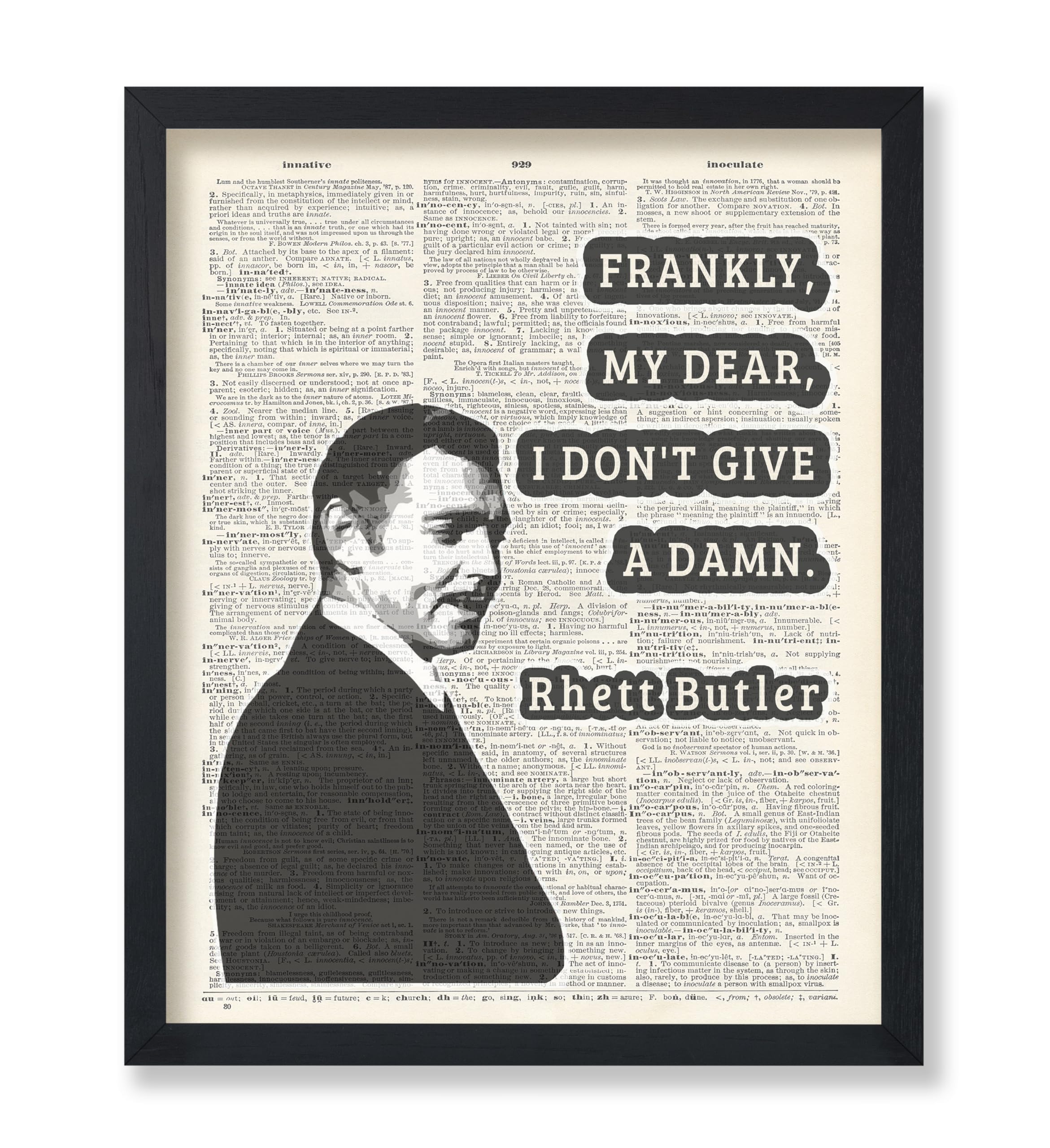 Poster Master I Don't Give A Damn Poster - Rhett Butler Print ...