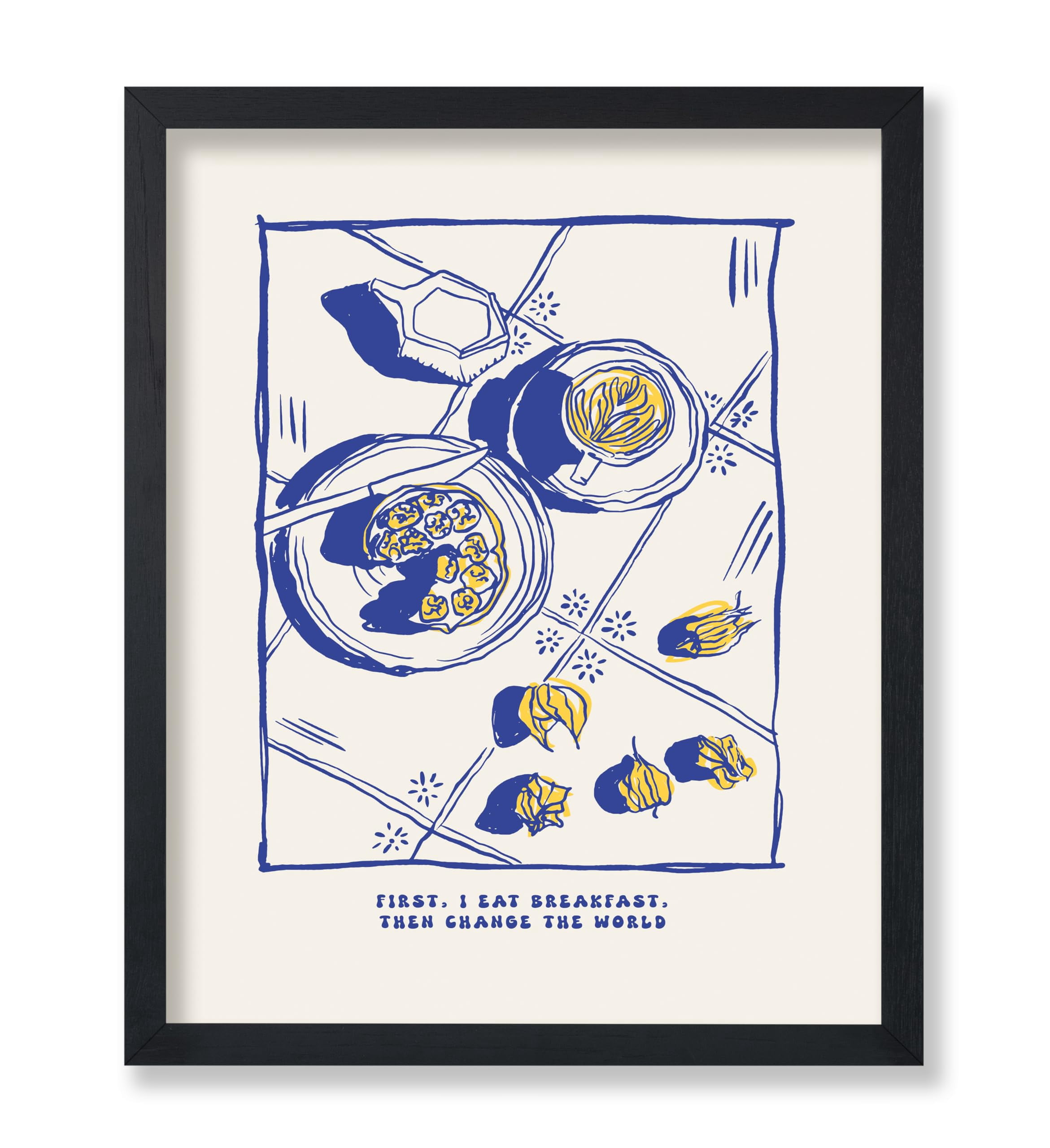 Poster Master I Eat Breakfast Poster - Retro Food & Drink Print ...