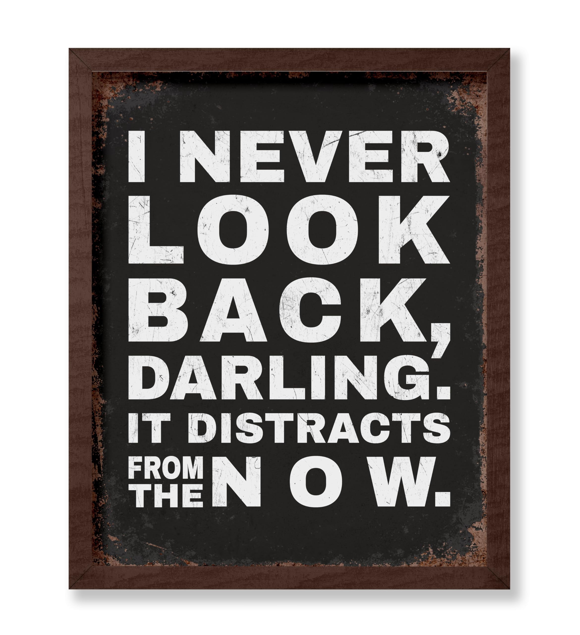 Poster Master I Never Look Back Darling Poster - Black Inspirational ...