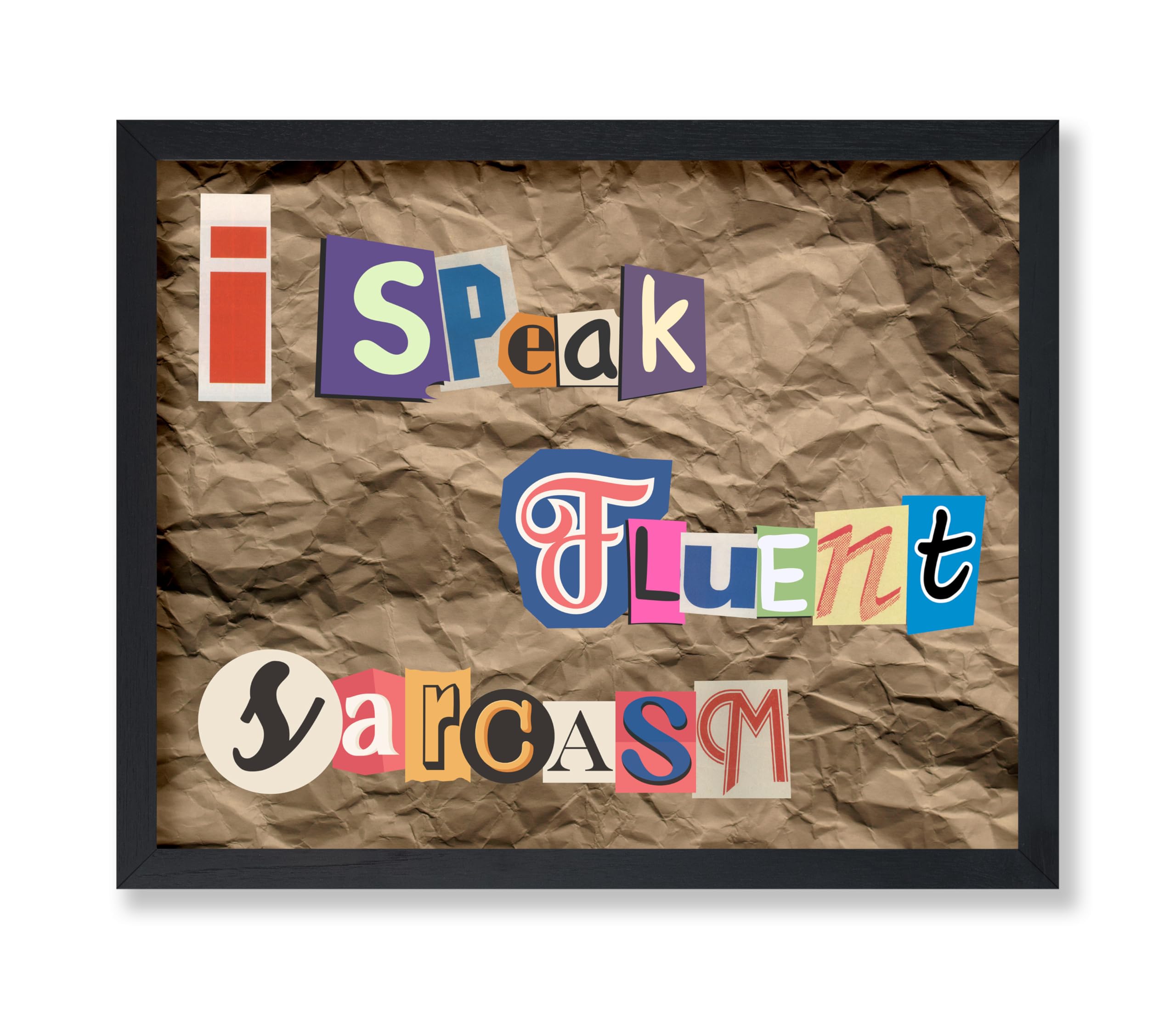 Poster Master I Speak Fluent Sarcasm Poster - Savage Quote Print - Cut ...