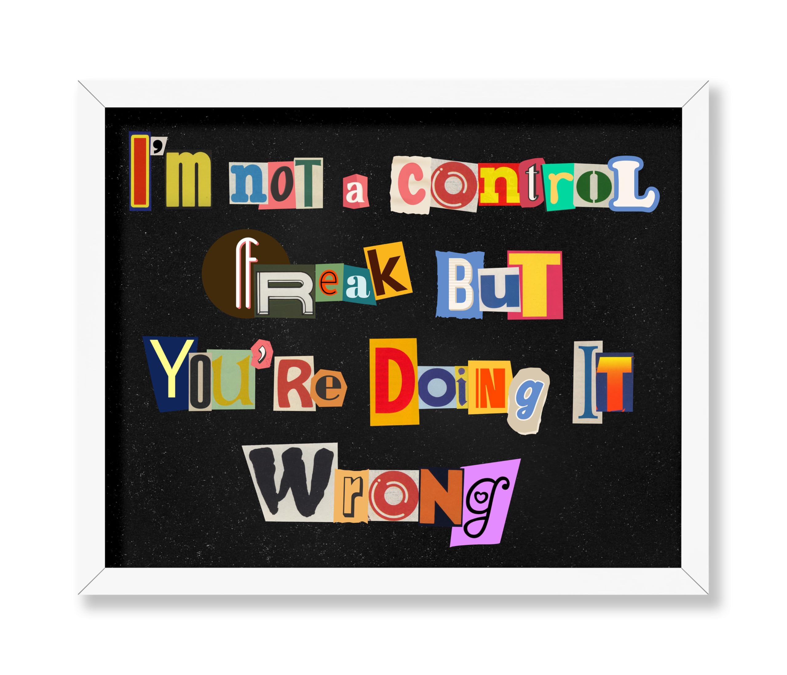 Poster Master I'm Not A Control Freak But You're Doing It Wrong Poster ...