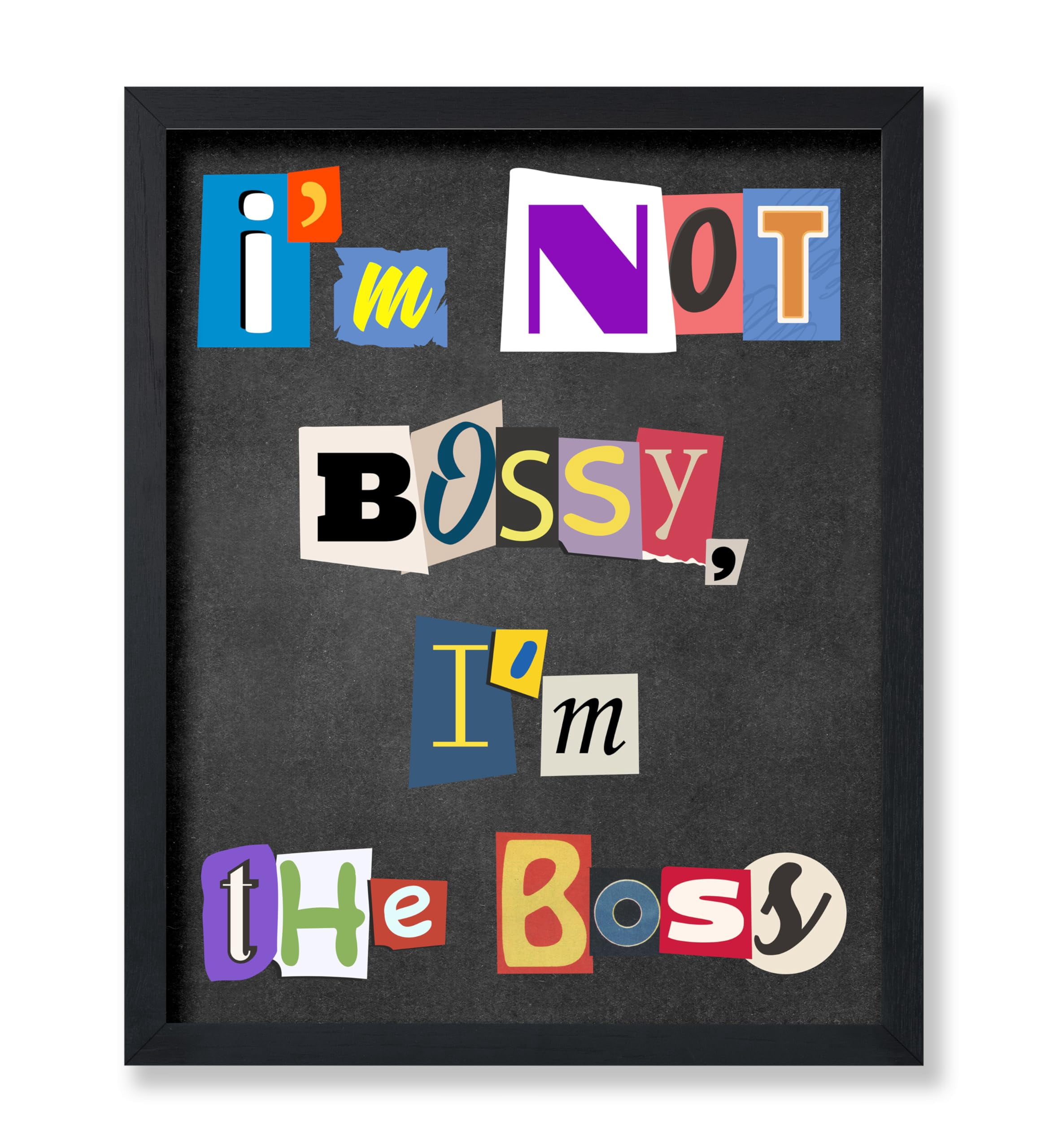 Poster Master I'm Not Bossy I'm The Boss Poster - Savage Remark Print ...