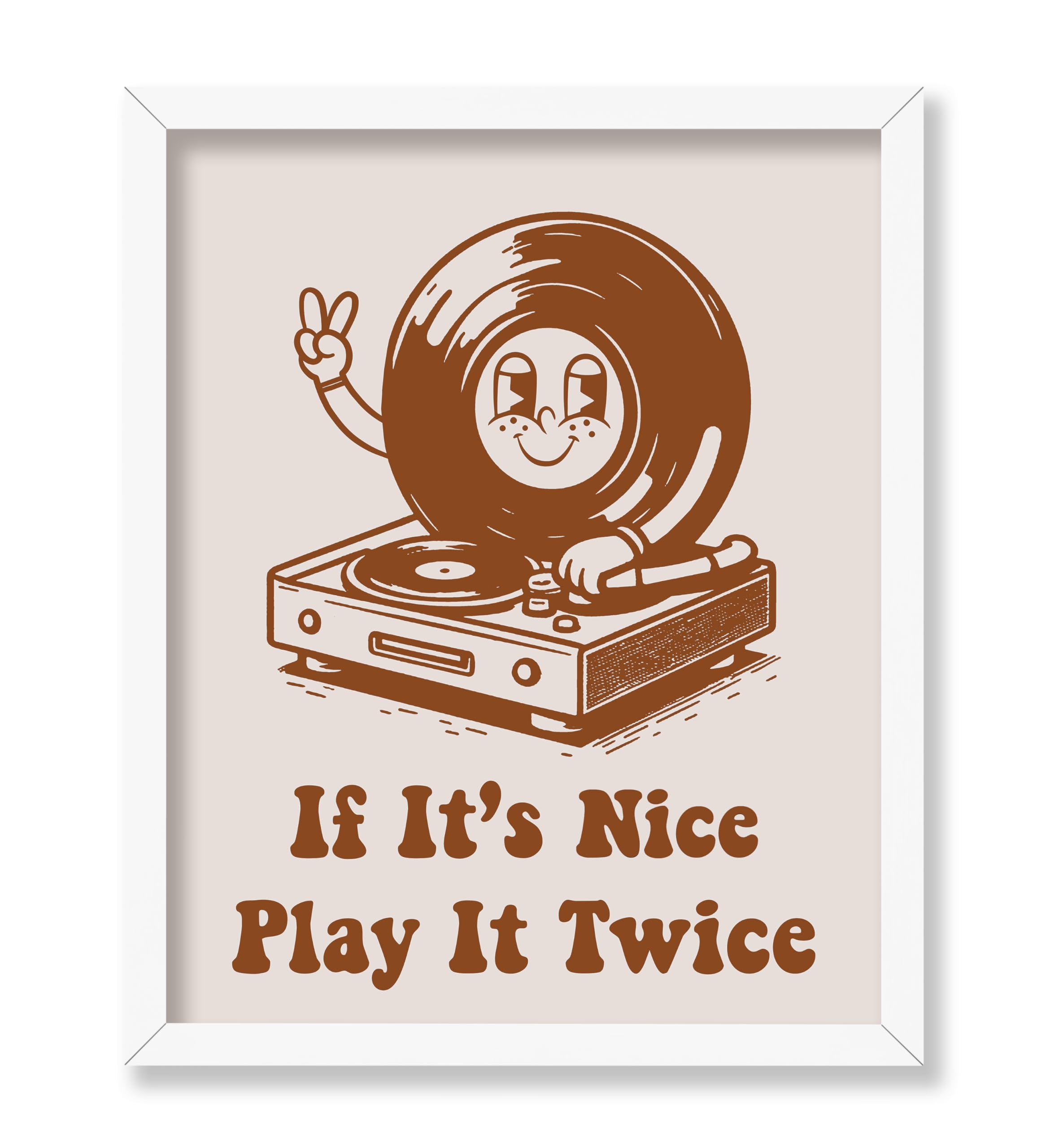 Poster Master If It's Nice Play It Twice Poster - Retro Record Player ...