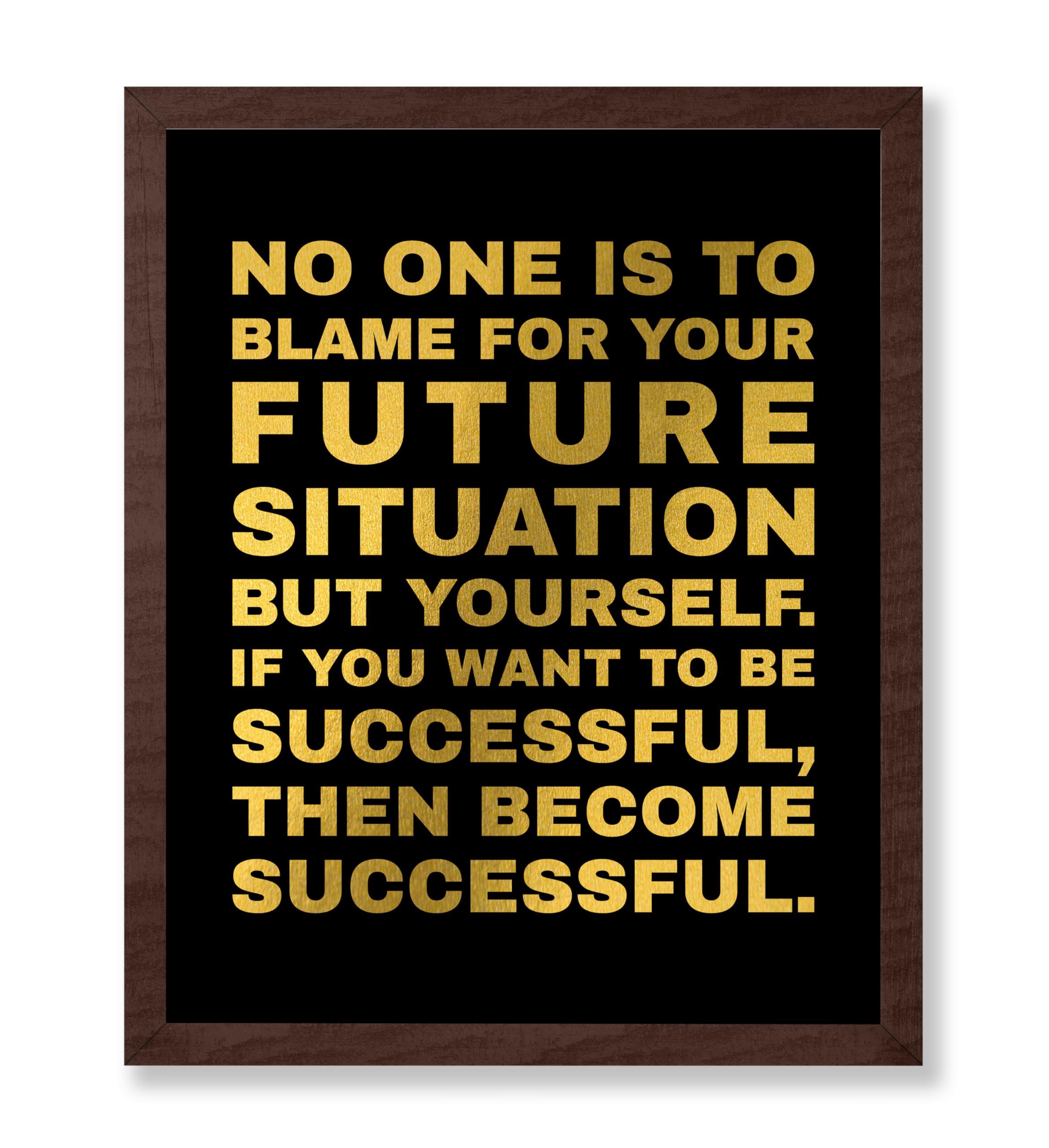 Poster Master If You Want To Be Successful Poster - Gold Success Print ...