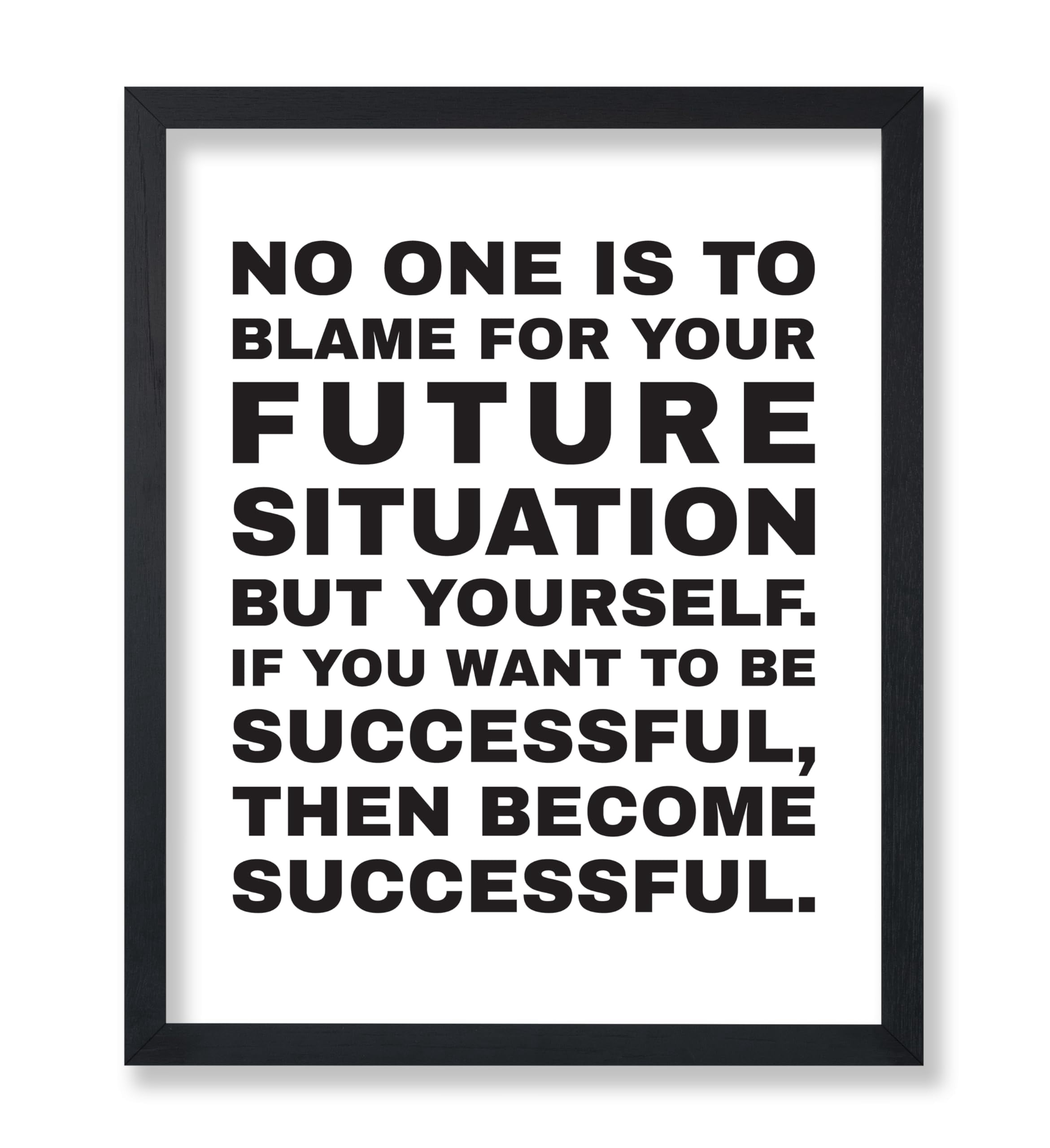 Poster Master If You Want To Be Successful Poster - White Success Print ...