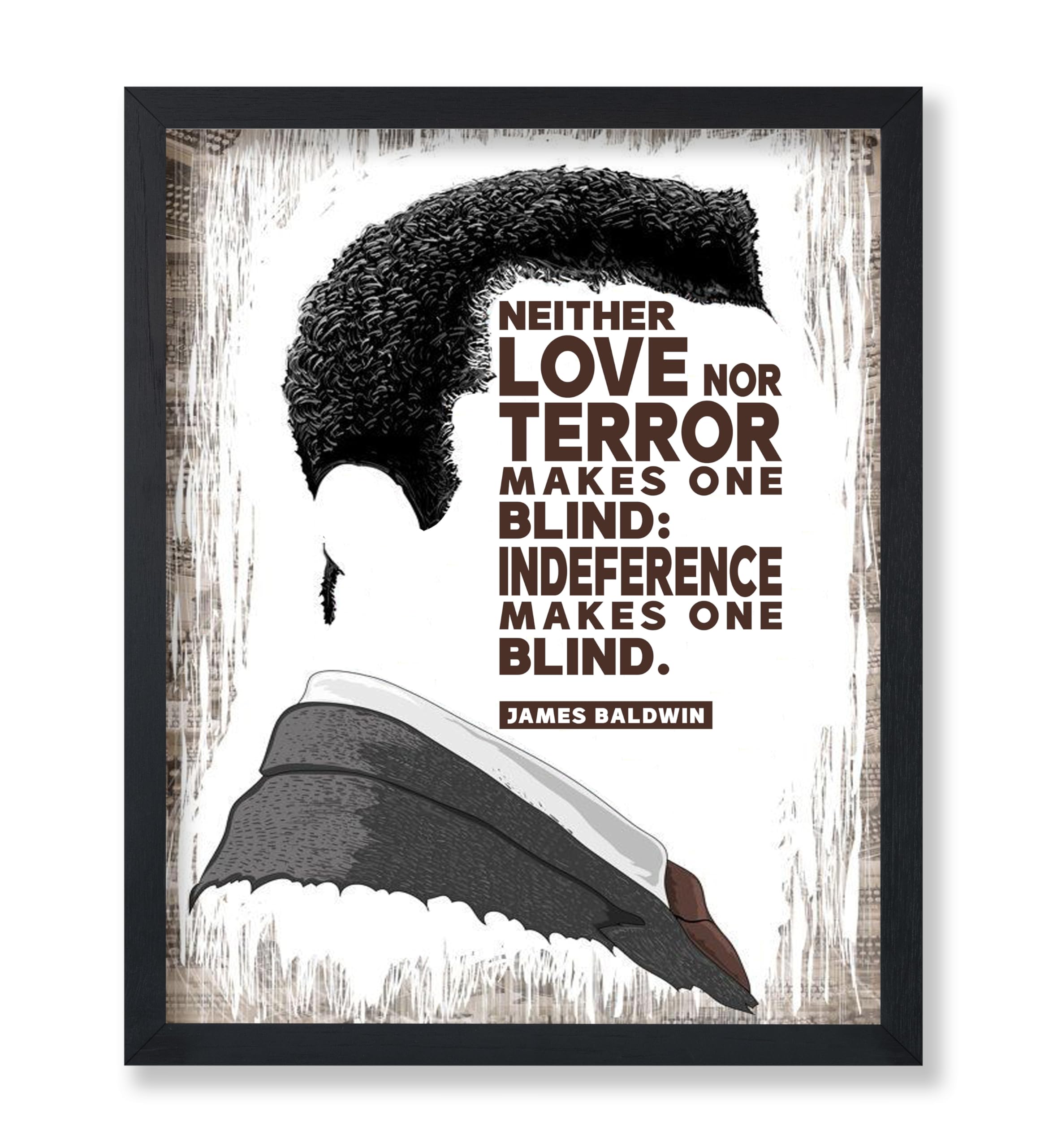 Poster Master Indifference Makes One Blind Poster - James Baldwin Print ...
