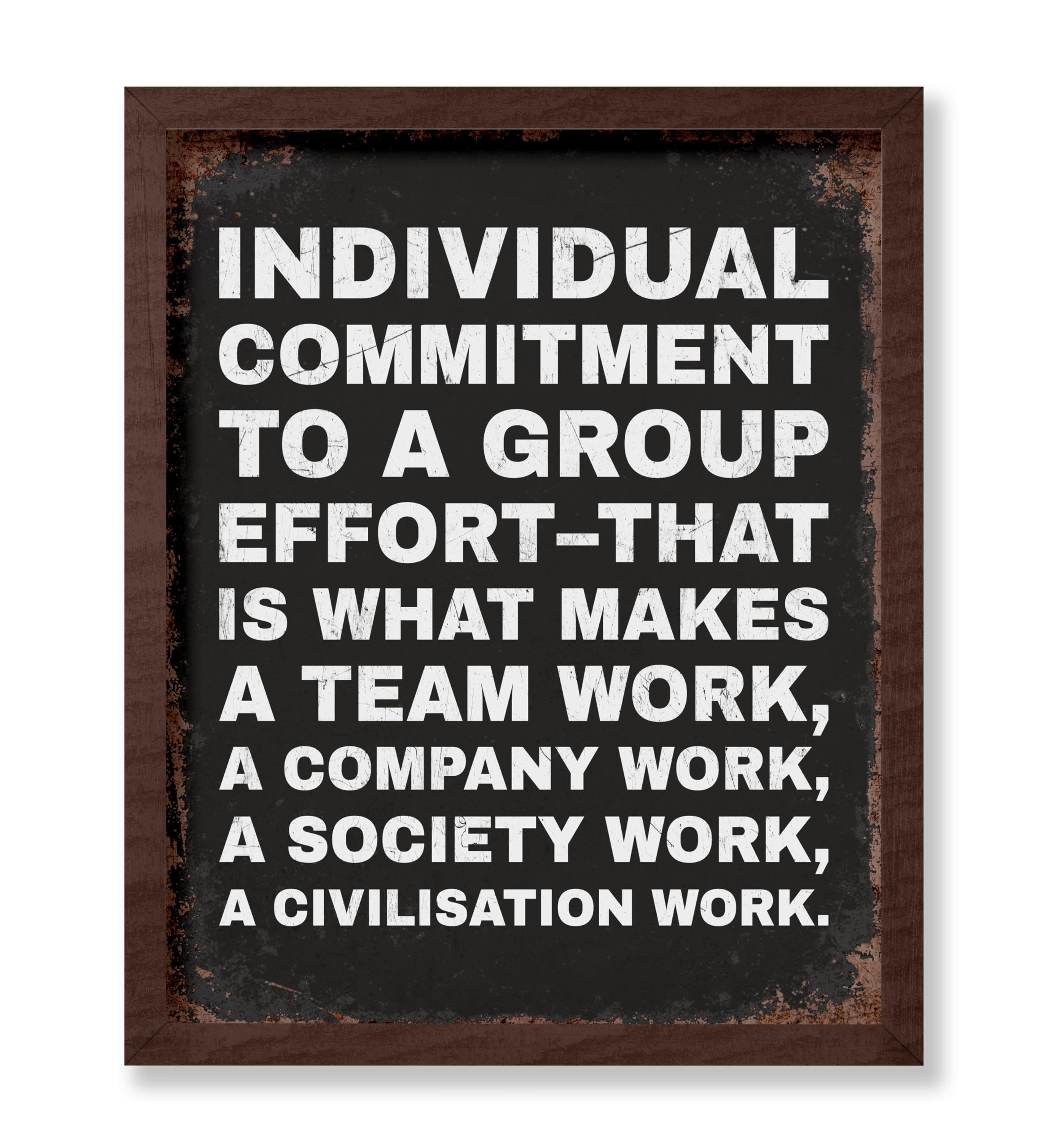 Poster Master Individual Commitment To A Group Effort Poster - Black ...