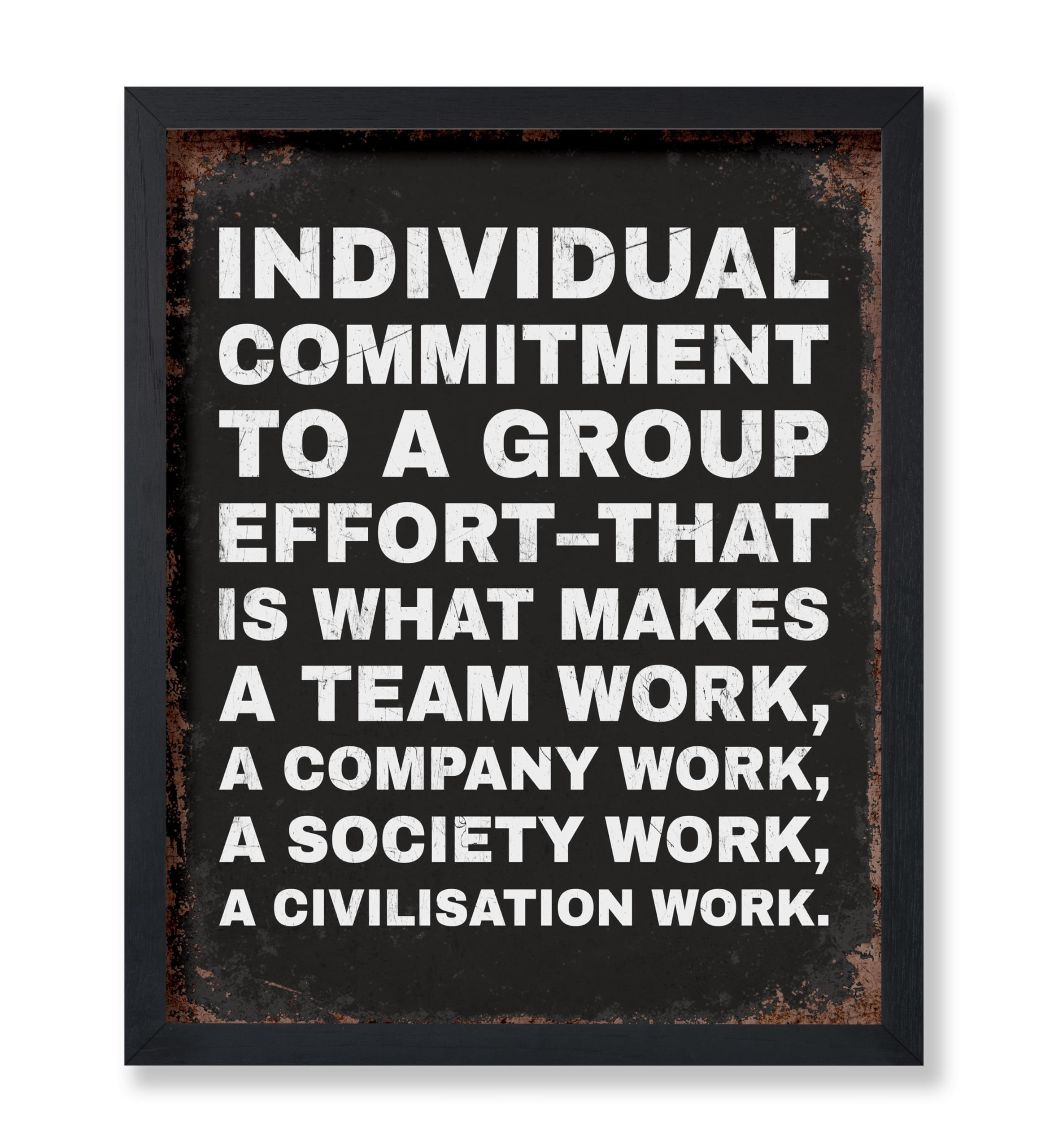 Poster Master Individual Commitment To A Group Effort Poster - Black ...