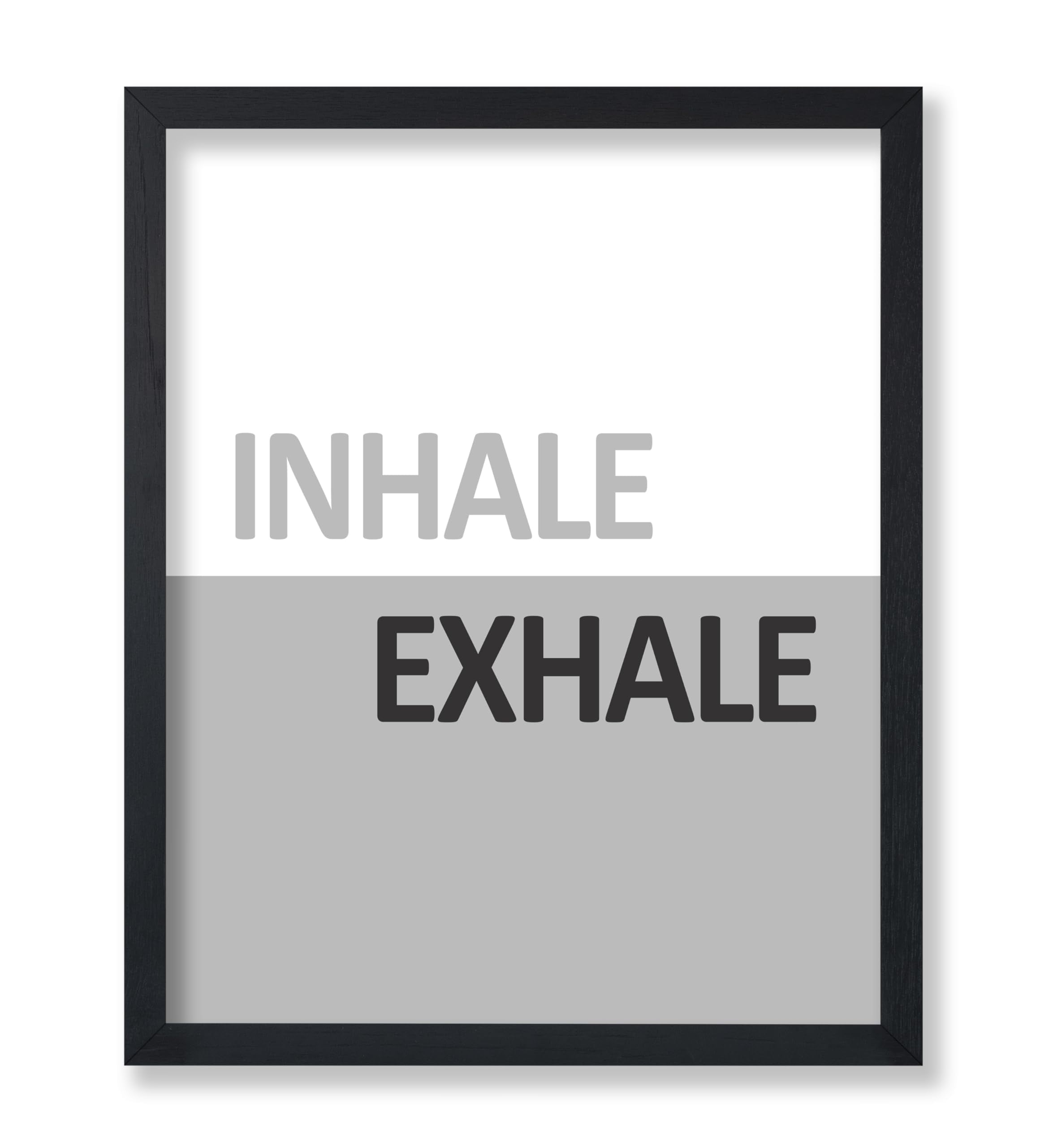 Poster Master Inhale Exhale Poster - Meditation Print - Typography Art ...