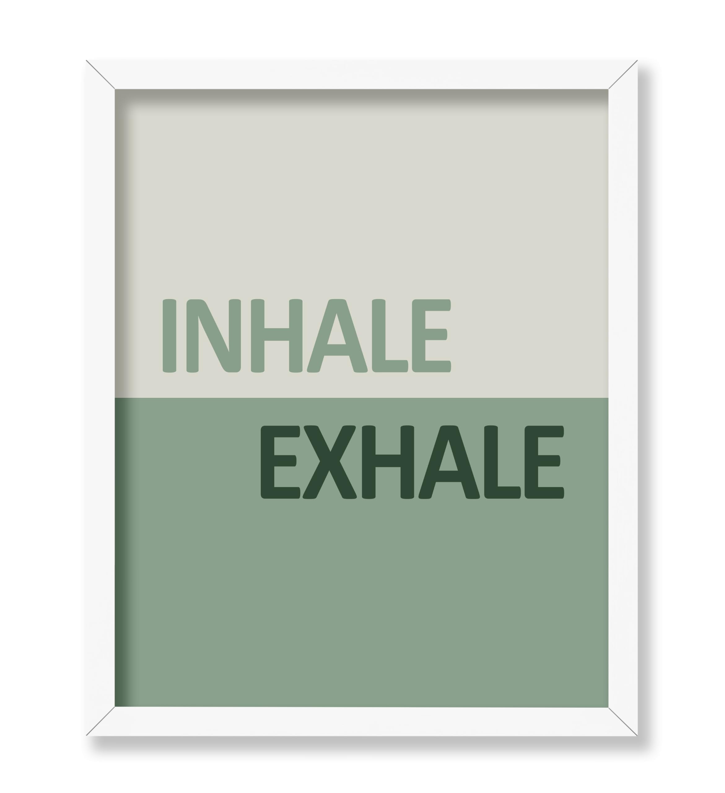 Poster Master Inhale Exhale Poster - Typography Print - Meditation Art ...