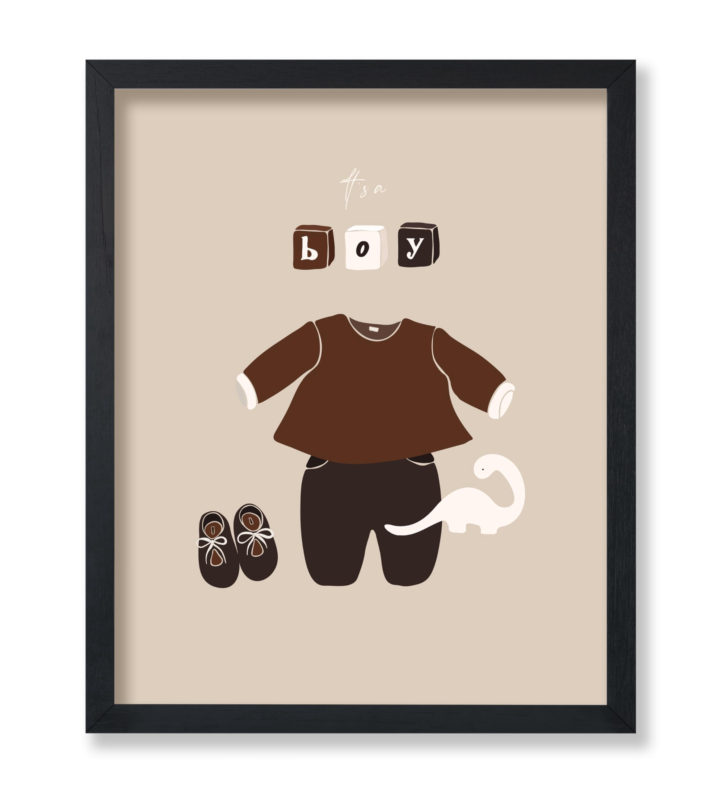Poster Master It's A Boy Poster - Retro Little Boy's Things Print ...