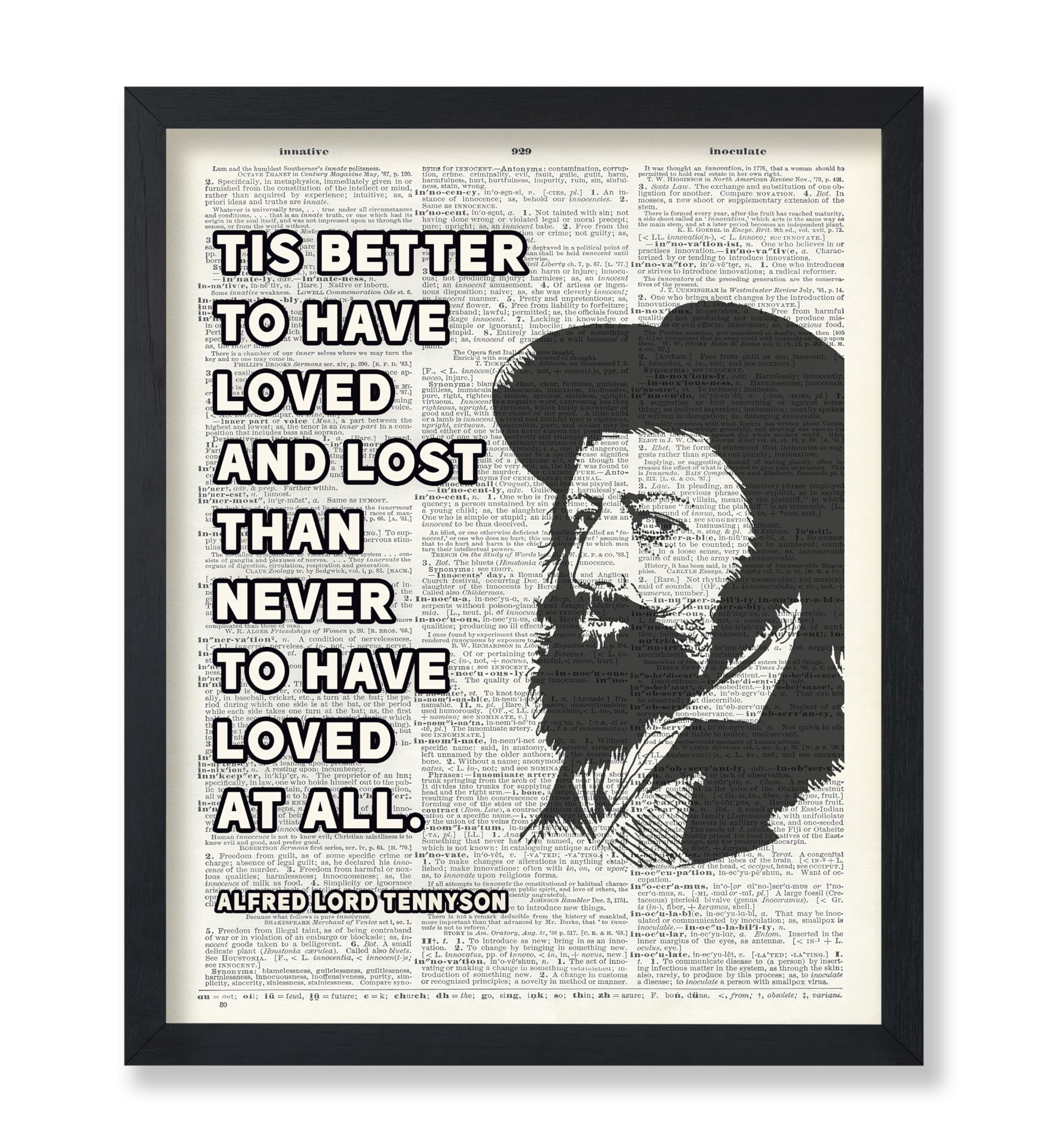 Poster Master It's Better To Have Loved Poster - Alfred Lord Tennyson ...