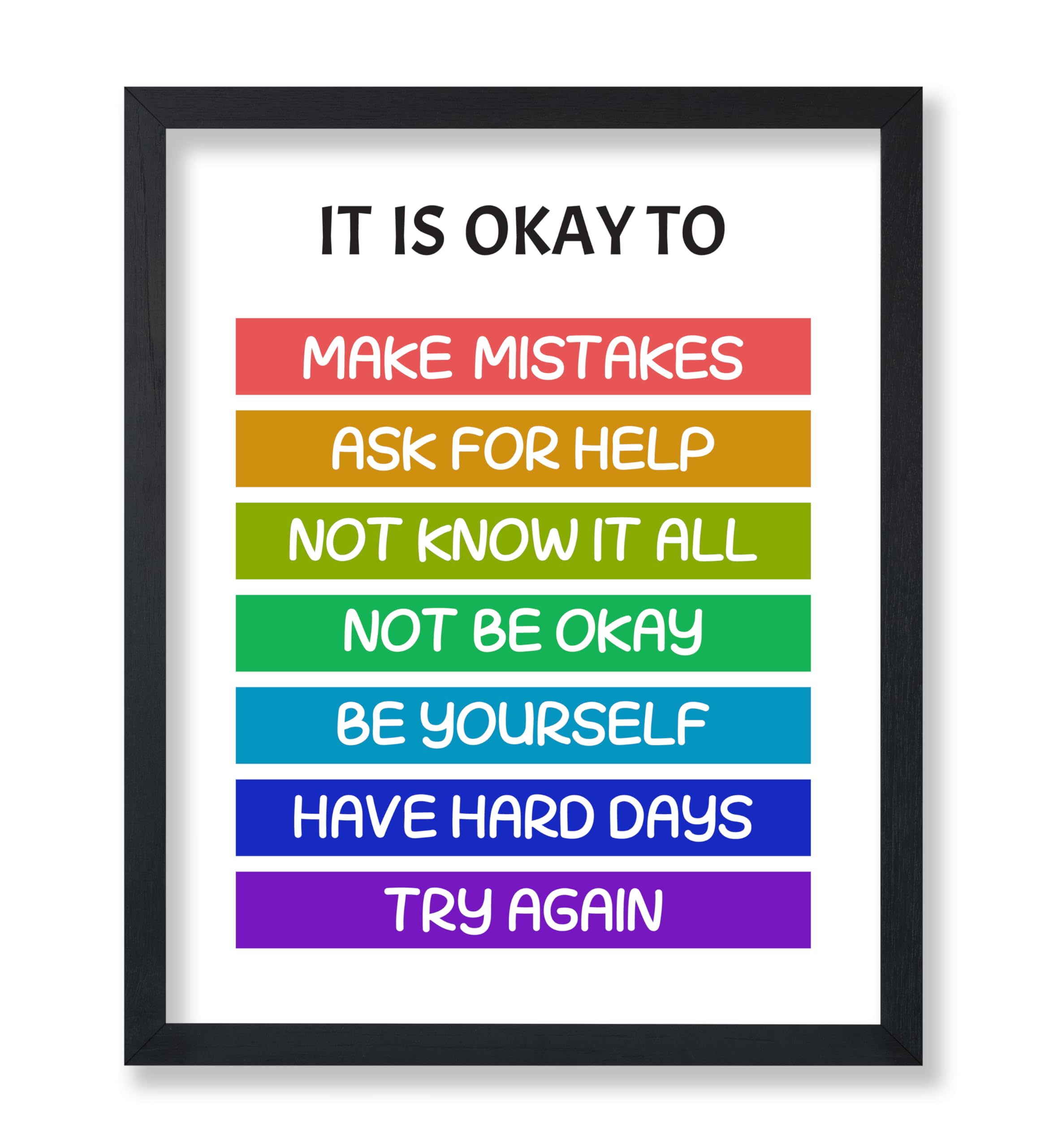 Poster Master It's OK To Make Mistakes Poster - Typography Print ...