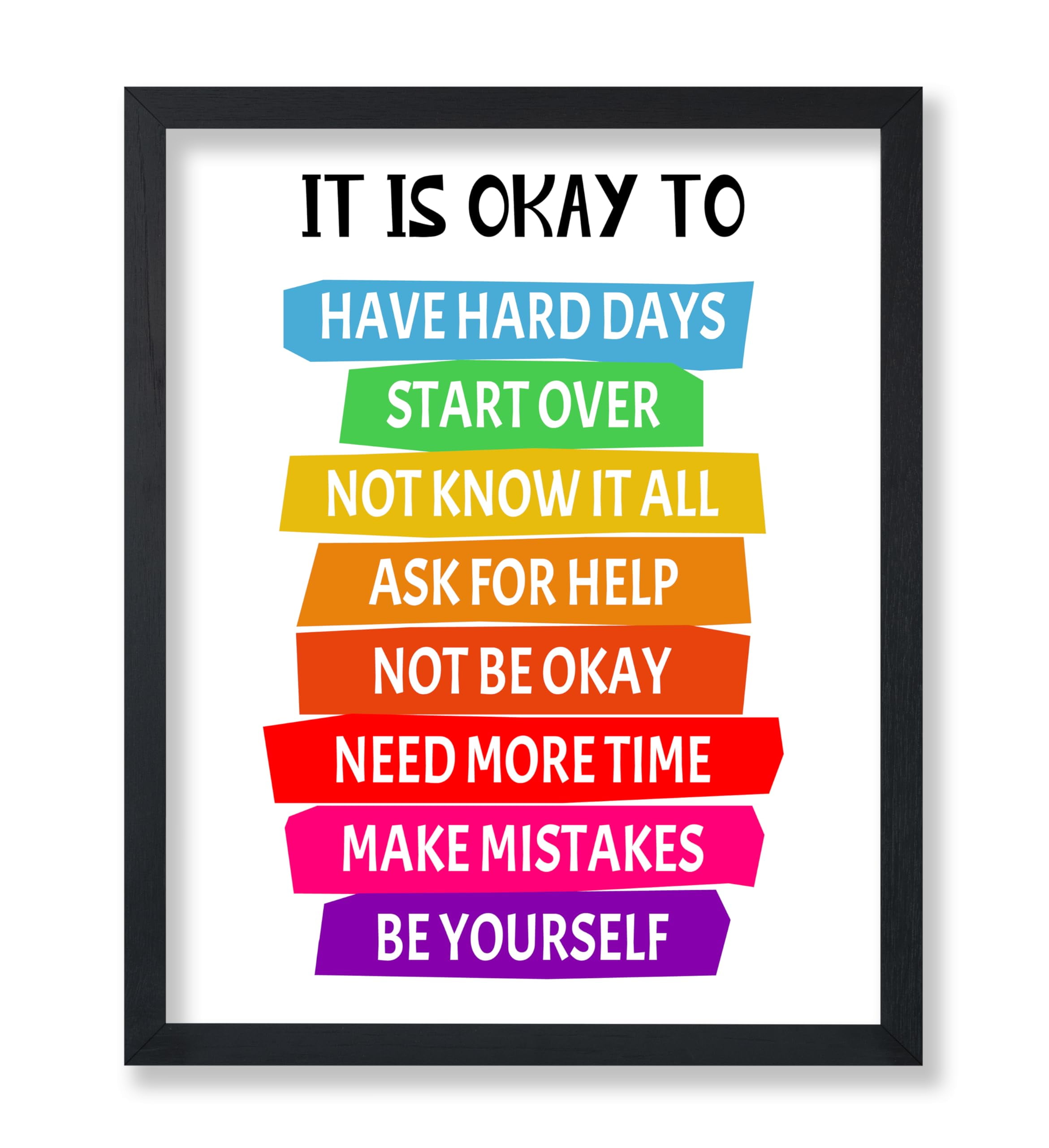 Poster Master It's Okay to Not be Okay Poster - Be Yourself Print ...