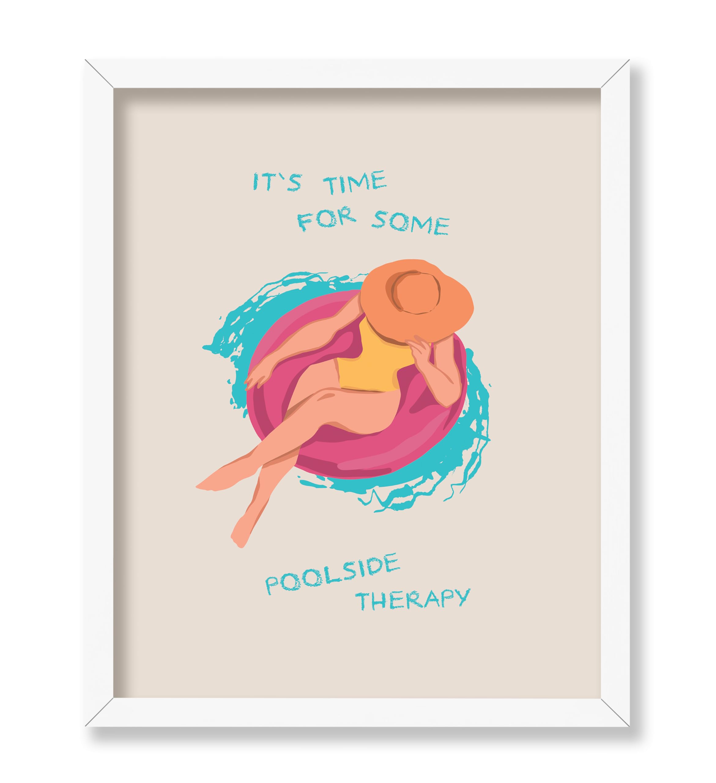 Poster Master It's Time For Some Poolside Therapy Poster - Retro Pool ...