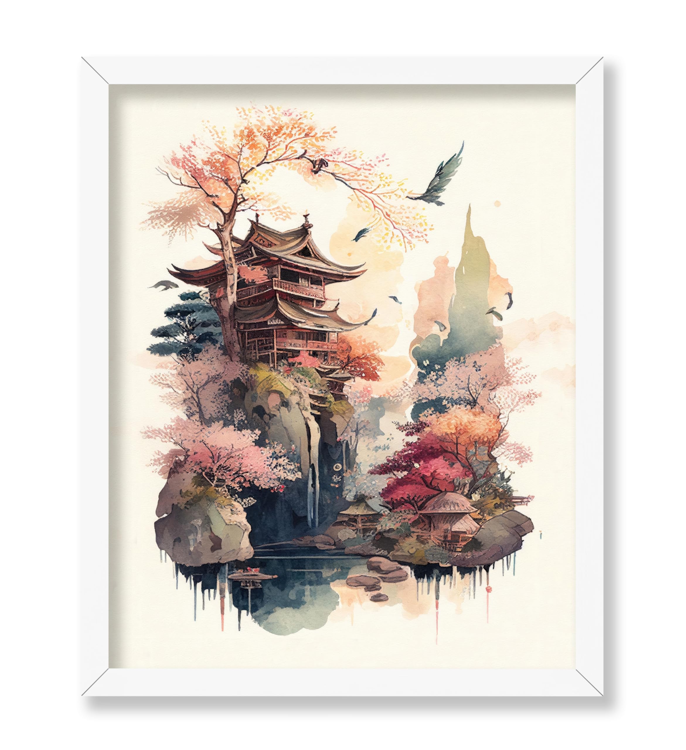 Poster Master Japanese Temple Poster - Japanese Pagoda Print ...