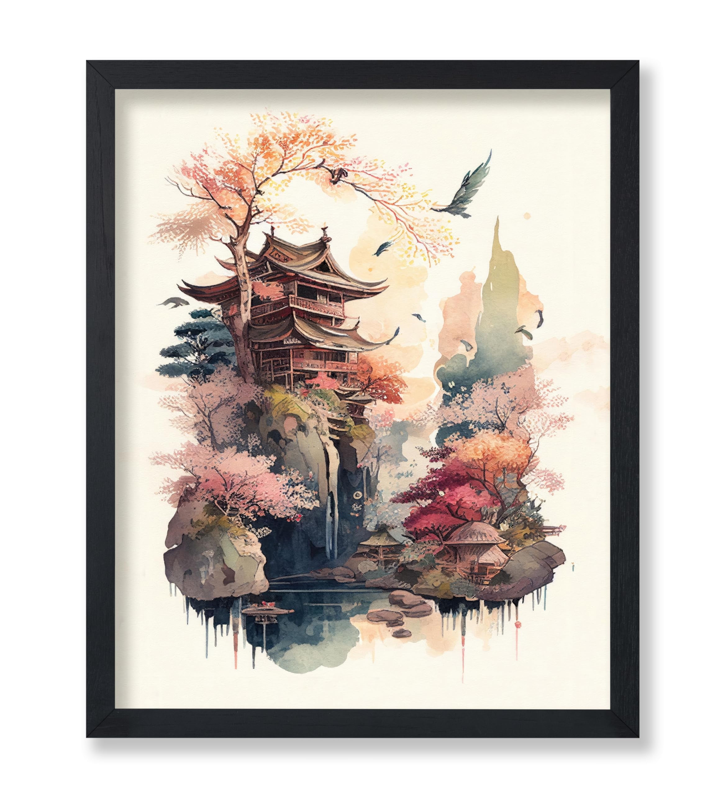 Poster Master Japanese Temple Poster - Japanese Pagoda Print ...