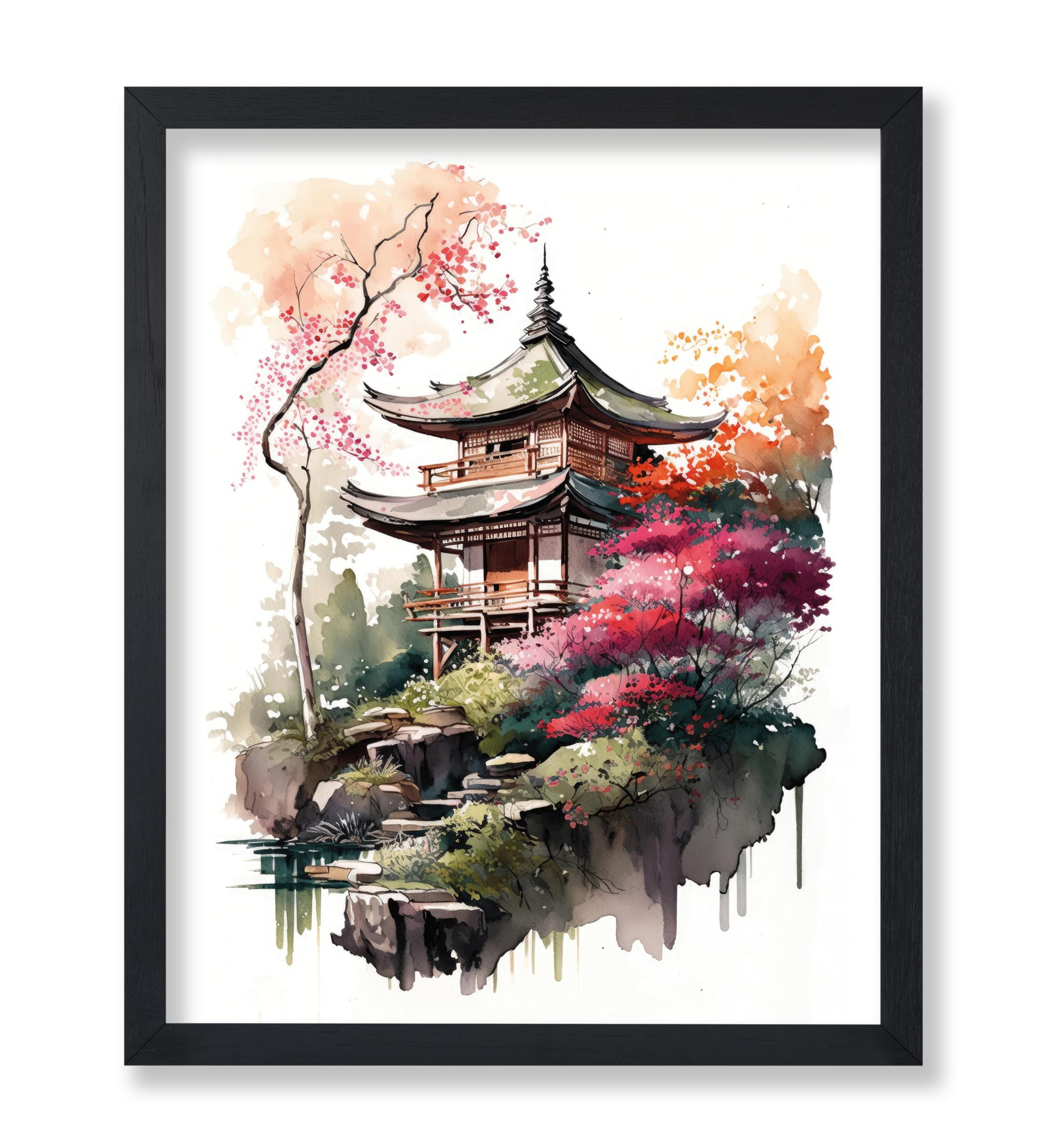 Poster Master Japanese Temple Poster - Japanese Temple Print ...