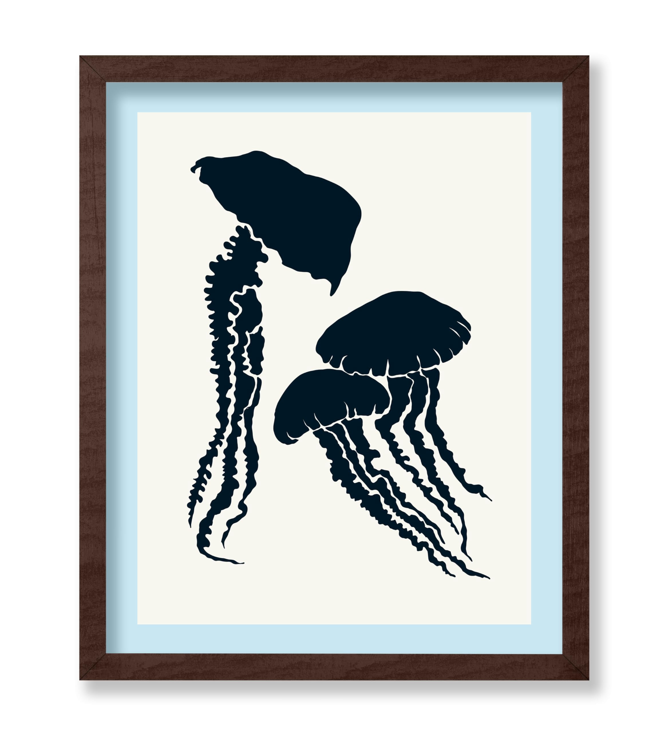 Poster Master Jellyfish Poster - Retro Marine Life Print - Fish Art ...